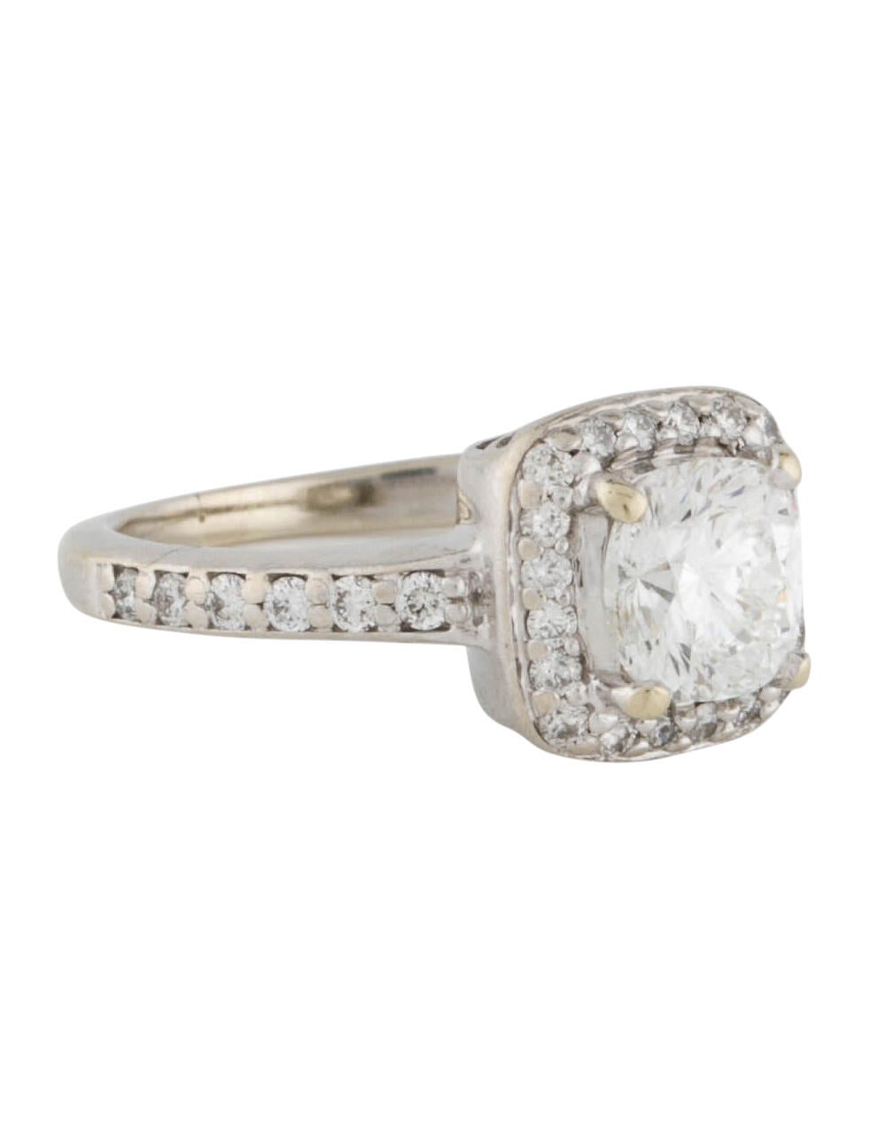 Engagement Ring Platinum 2.07ct Lab-Grown Diamond Engagement Ring - 950 ...