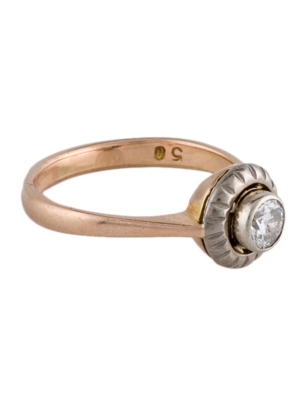 De Beers Diamond Adonis Rose Engagement Ring - 18K Rose Gold Engagement ...