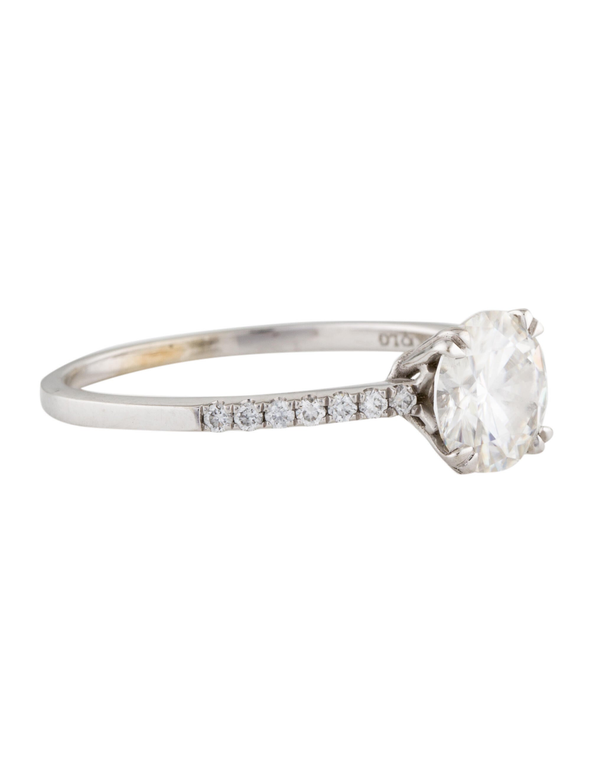 Engagement Ring 1.85ct Lab-Grown Diamond Engagement Ring - Rhodium ...