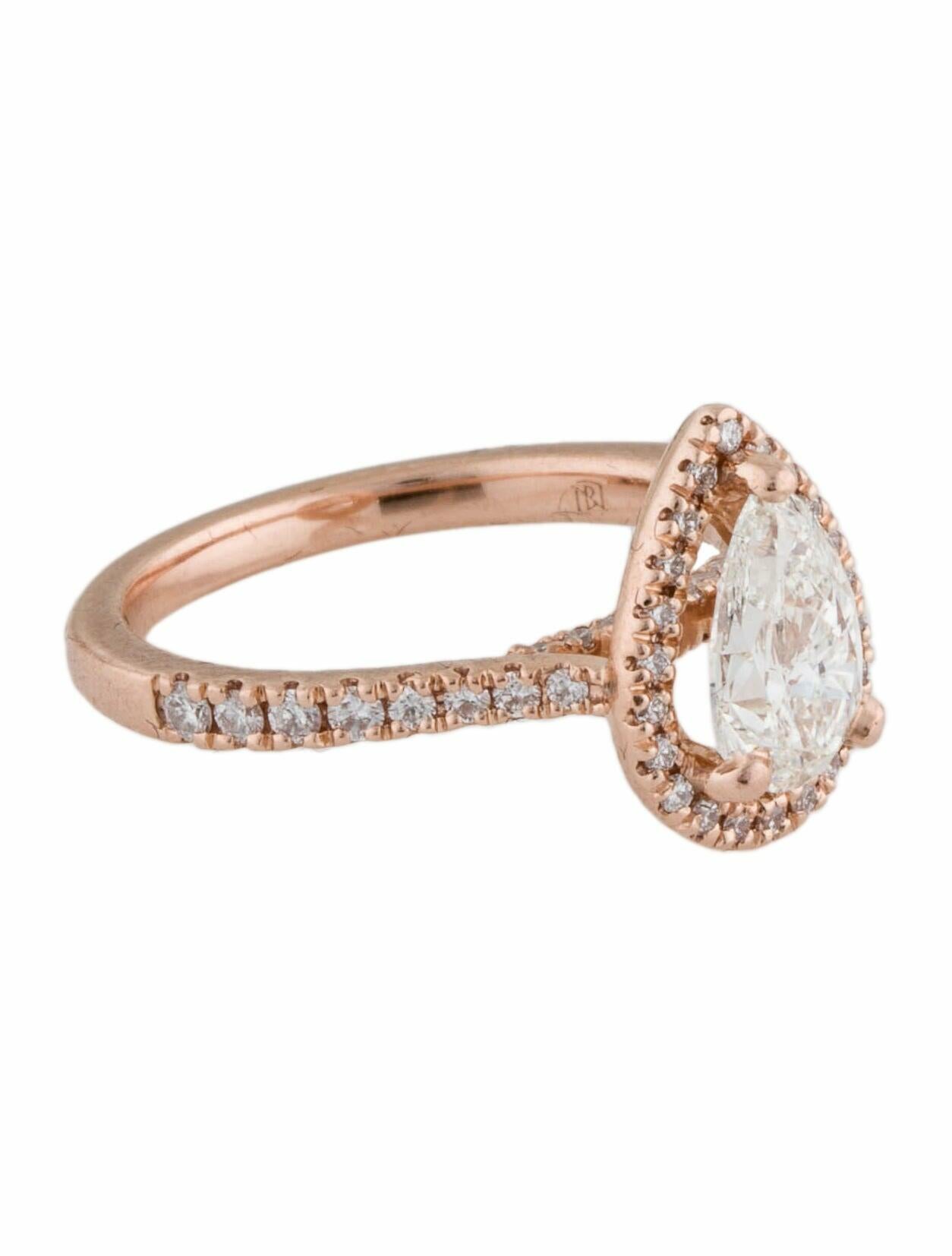 Engagement Ring 14K Diamond Halo Engagement Ring - 14K White Gold ...