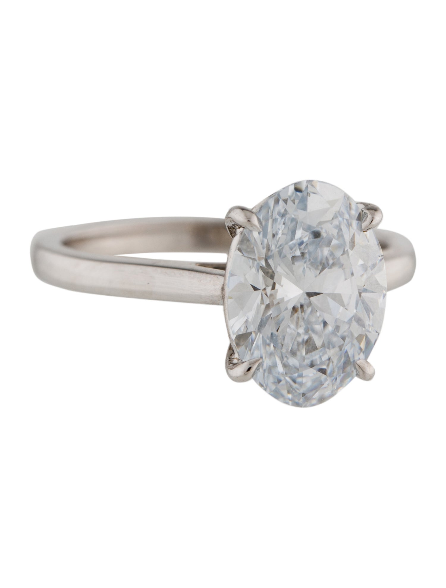 Engagement Ring Platinum 3.36ct. Lab Grown Diamond Engagement Ring ...