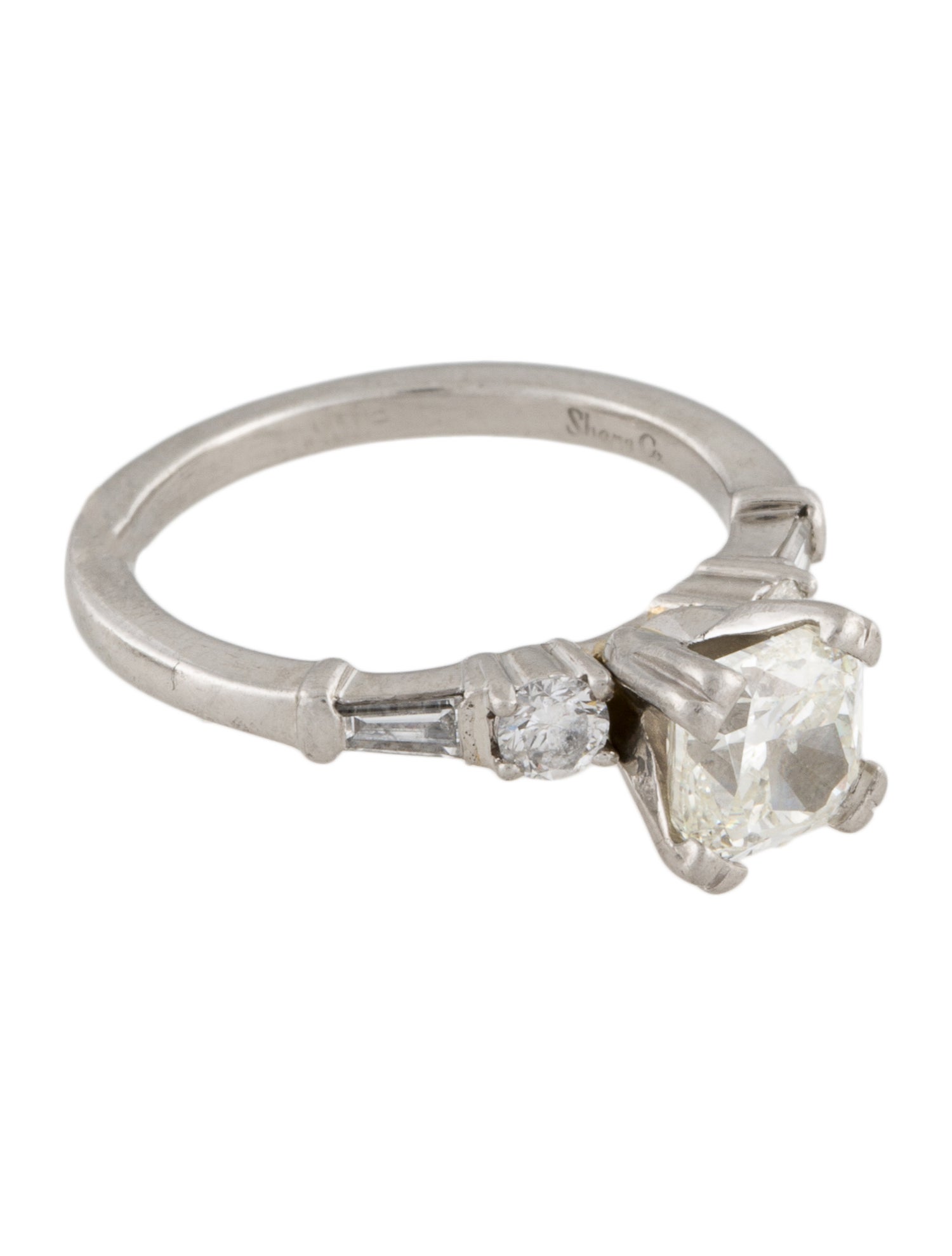Engagement Ring Platinum Diamond Engagement Ring - Platinum Engagement ...