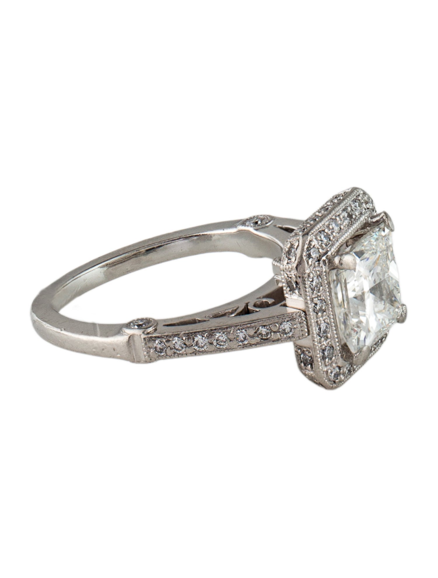 Engagement Ring Platinum 2.05ct Diamond Engagement Ring - 900 Platinum ...