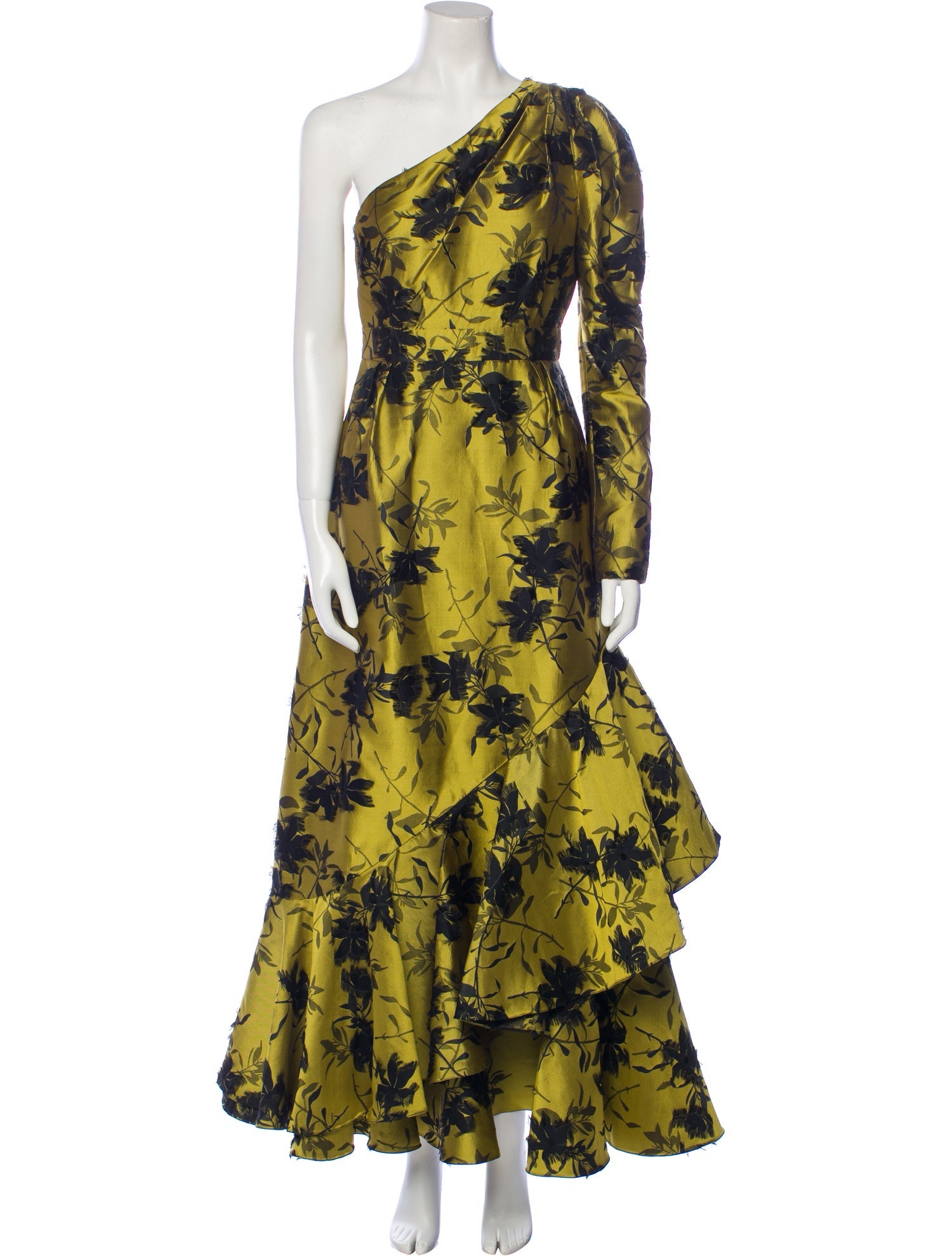 Erdem Floral Print Long Dress - Yellow Dresses, Clothing - ERD40551 ...