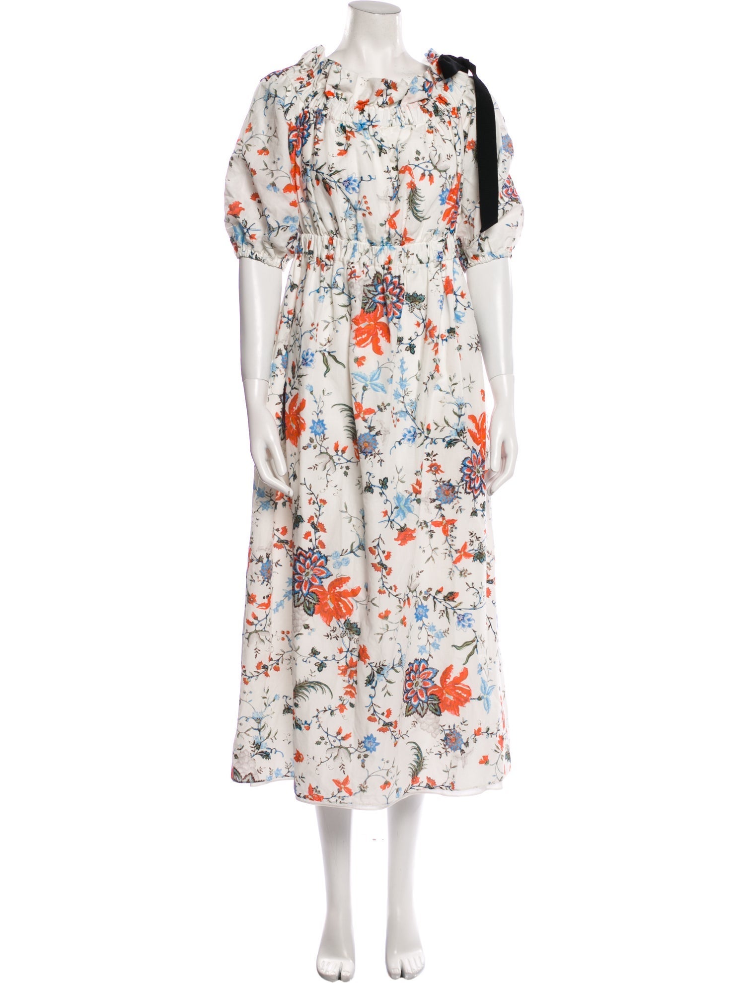 Erdem Floral Print Long Dress - White Dresses, Clothing - ERD42932 ...