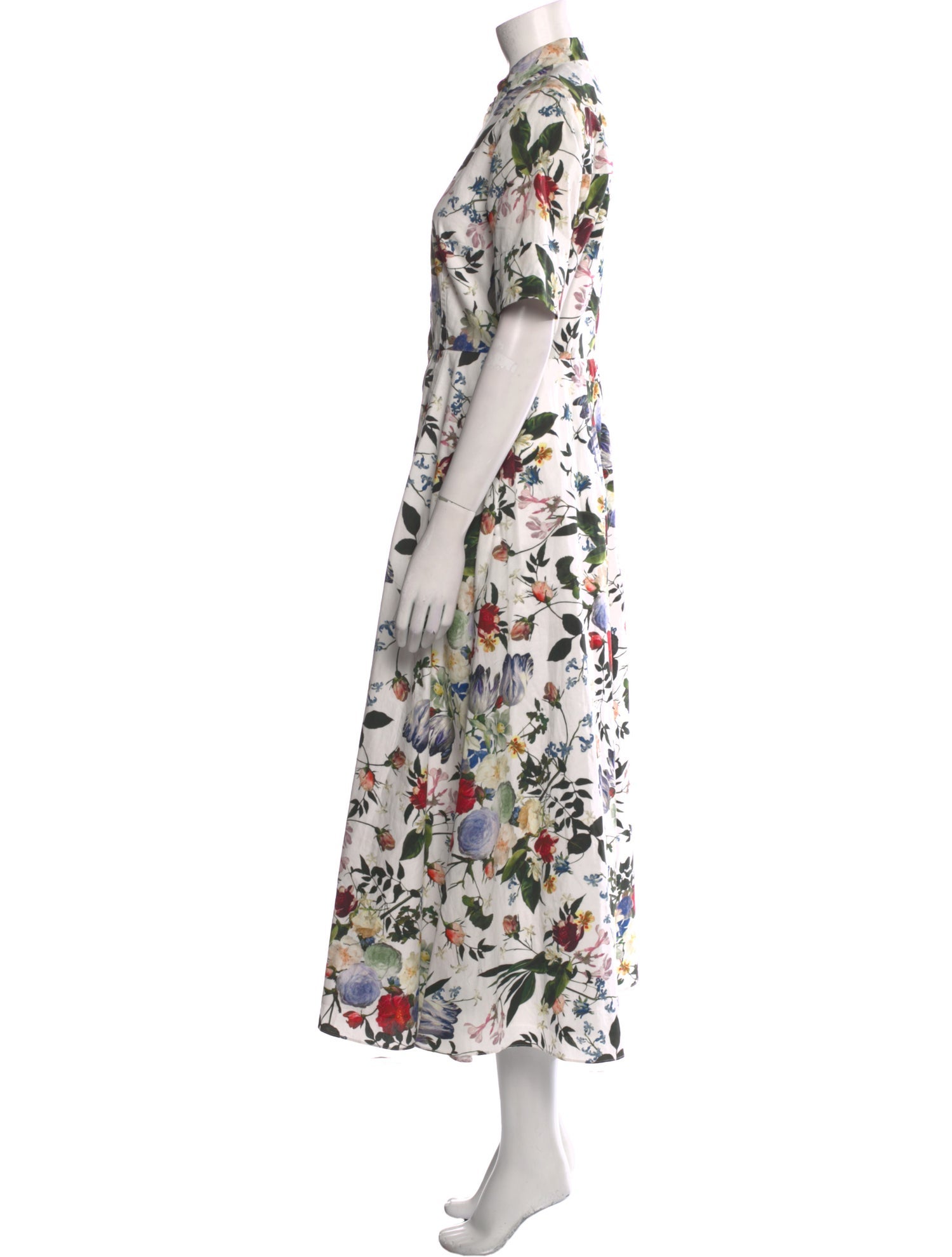 Erdem Floral Print Long Dress - White Dresses, Clothing - ERD43851 ...