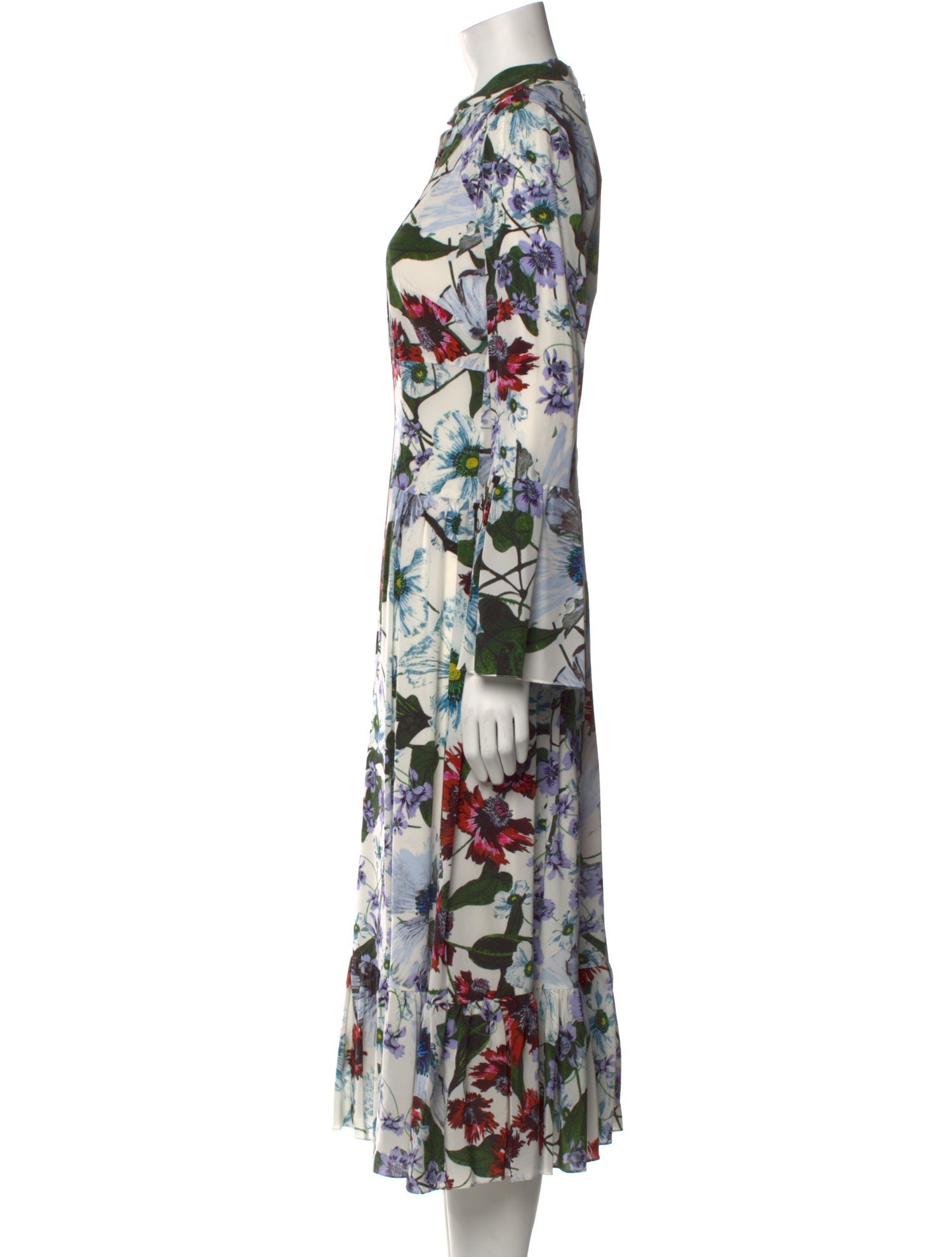 Erdem Floral Print Long Dress - White Dresses, Clothing - ERD42199 ...
