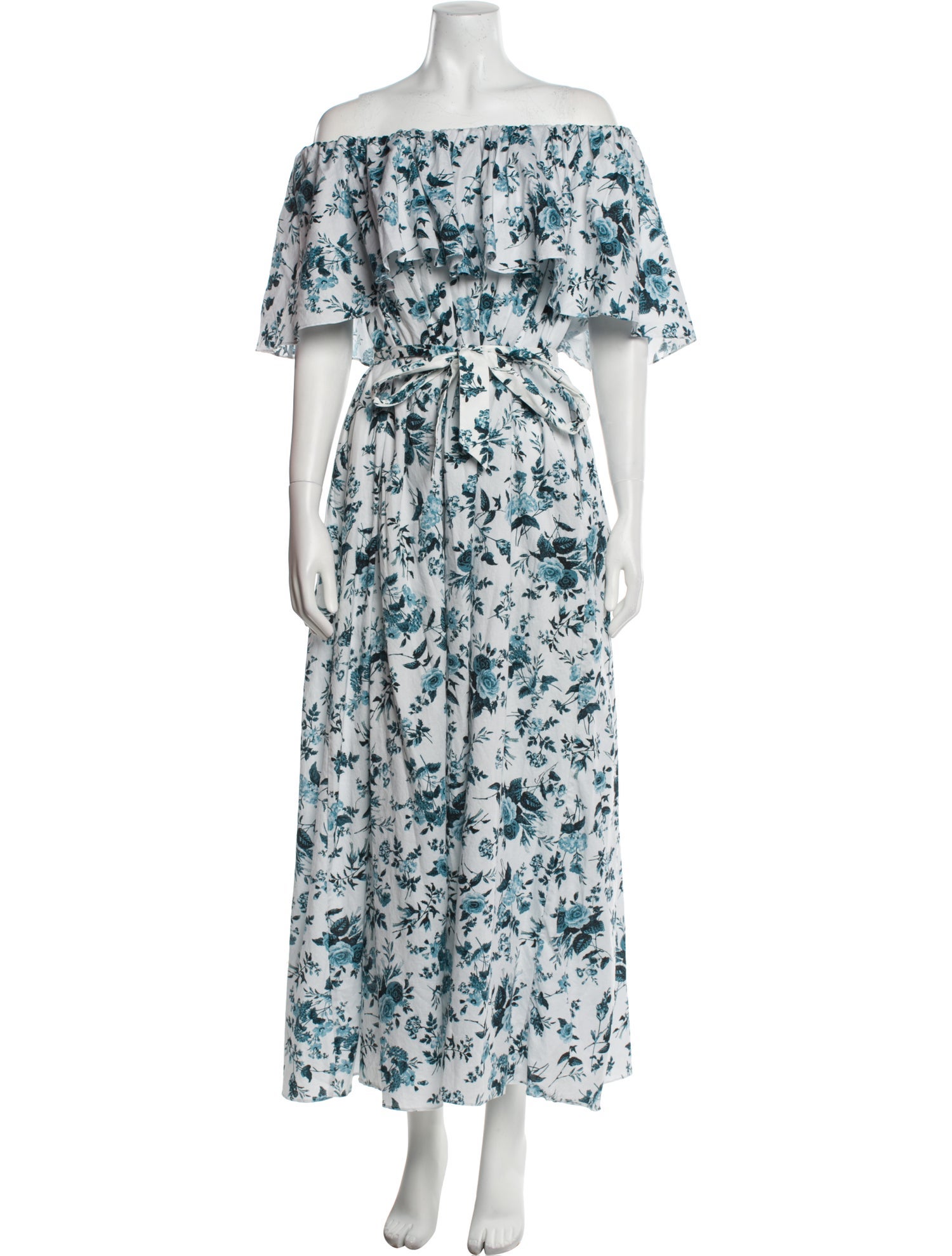 Erdem Floral Print Long Dress - Blue Dresses, Clothing - ERD44239 | The ...