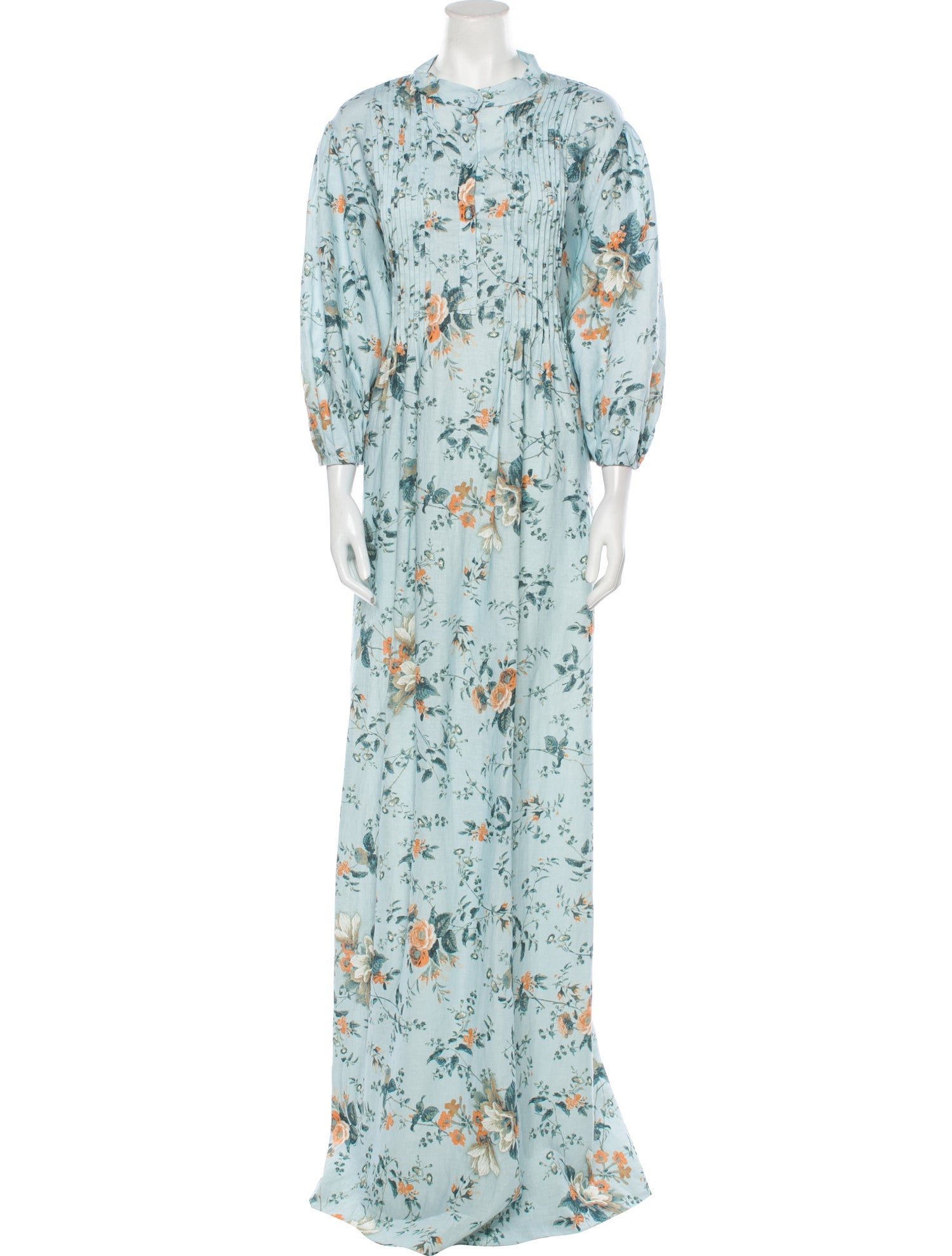 Erdem Linen Long Dress w/ Tags - Blue Dresses, Clothing - ERD45091 ...