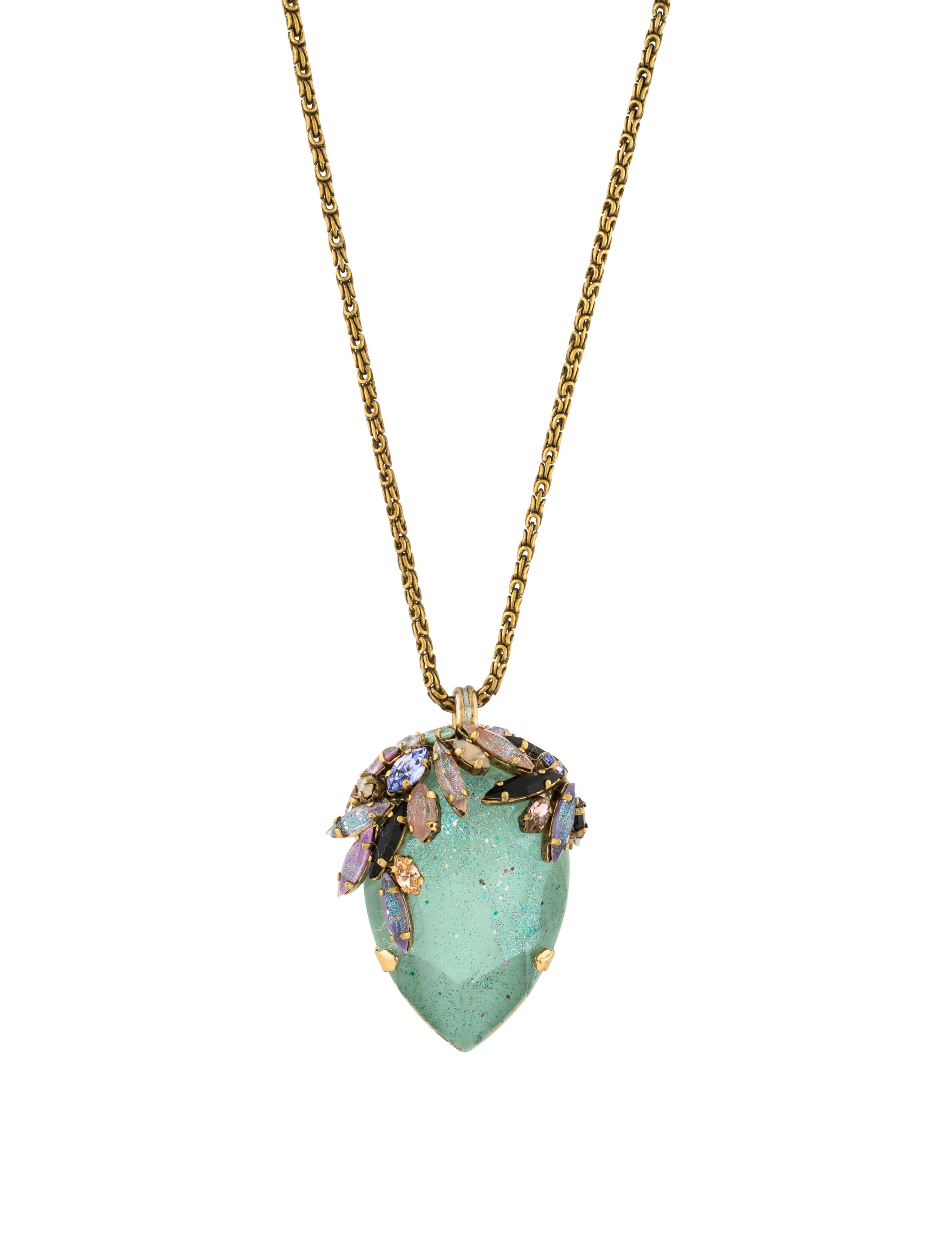 Erickson Beamon Crystal Pendant Necklace - Necklaces - ERK20615 | The ...
