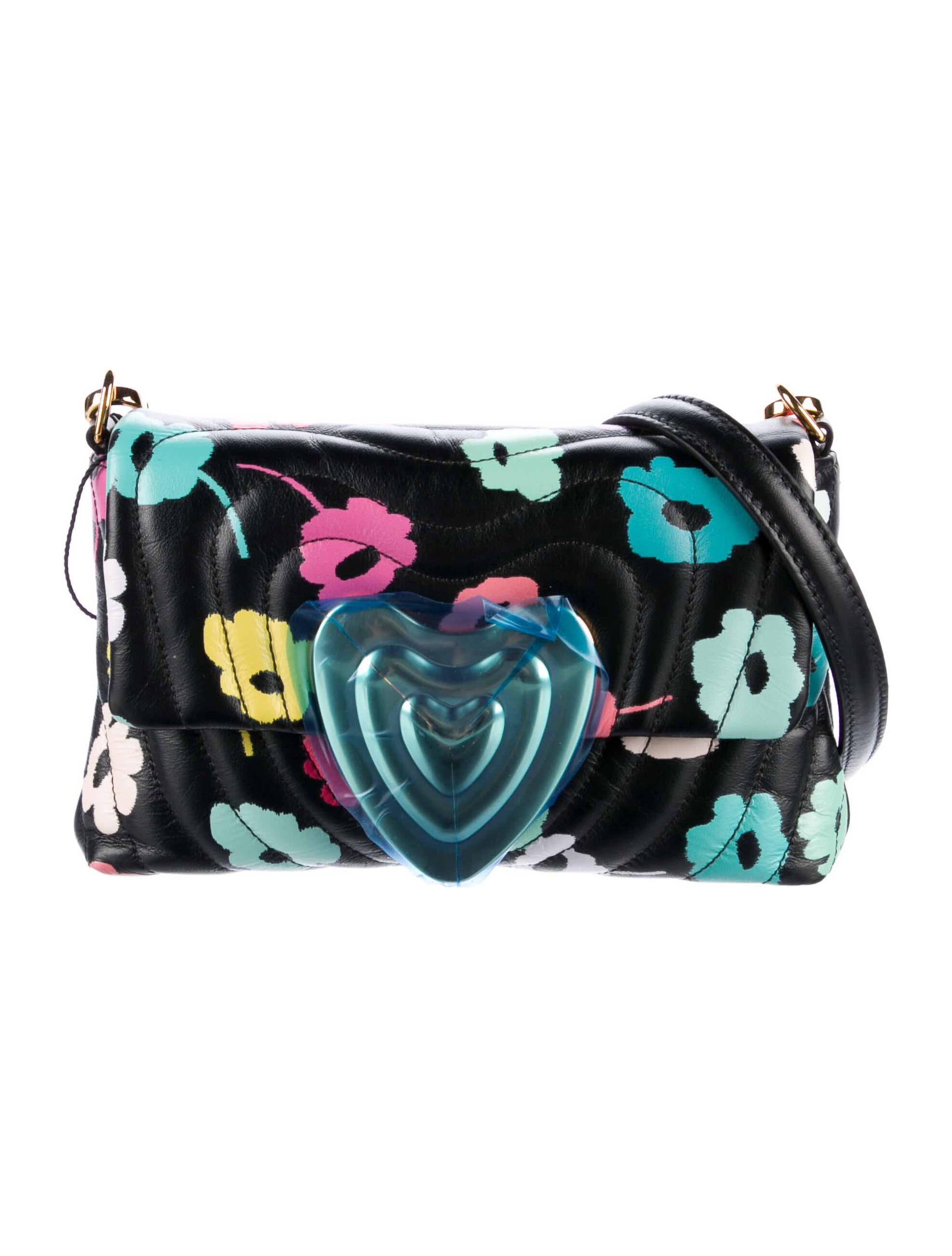 Escada Chain-Link Leather Crossbody Bag - Black Crossbody Bags ...