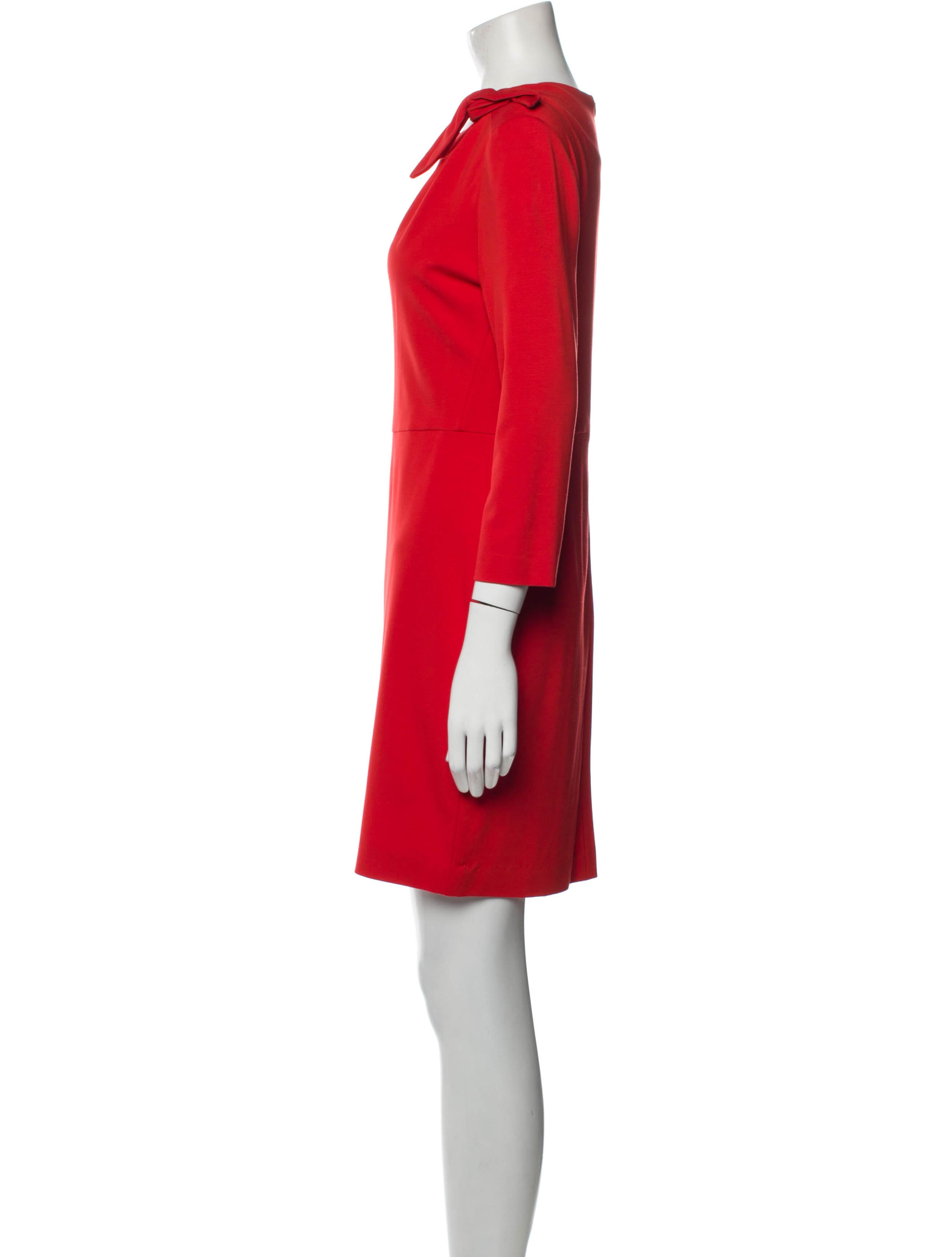 Escada Asymmetrical Mini Dress - Red Dresses, Clothing - ESC101007 ...