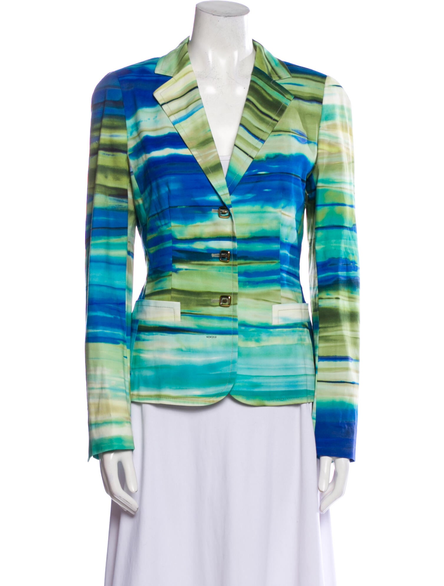 Escada Animal Print Blazer - Brown Jackets, Clothing - ESC85903 | The ...