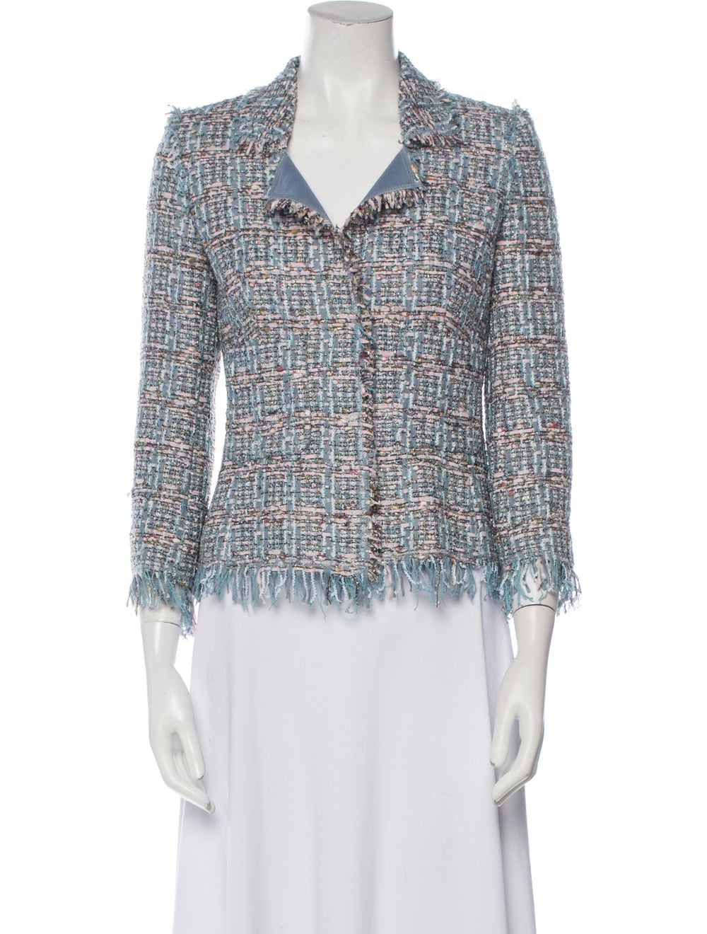 Escada Tweed Pattern Blazer - Gem