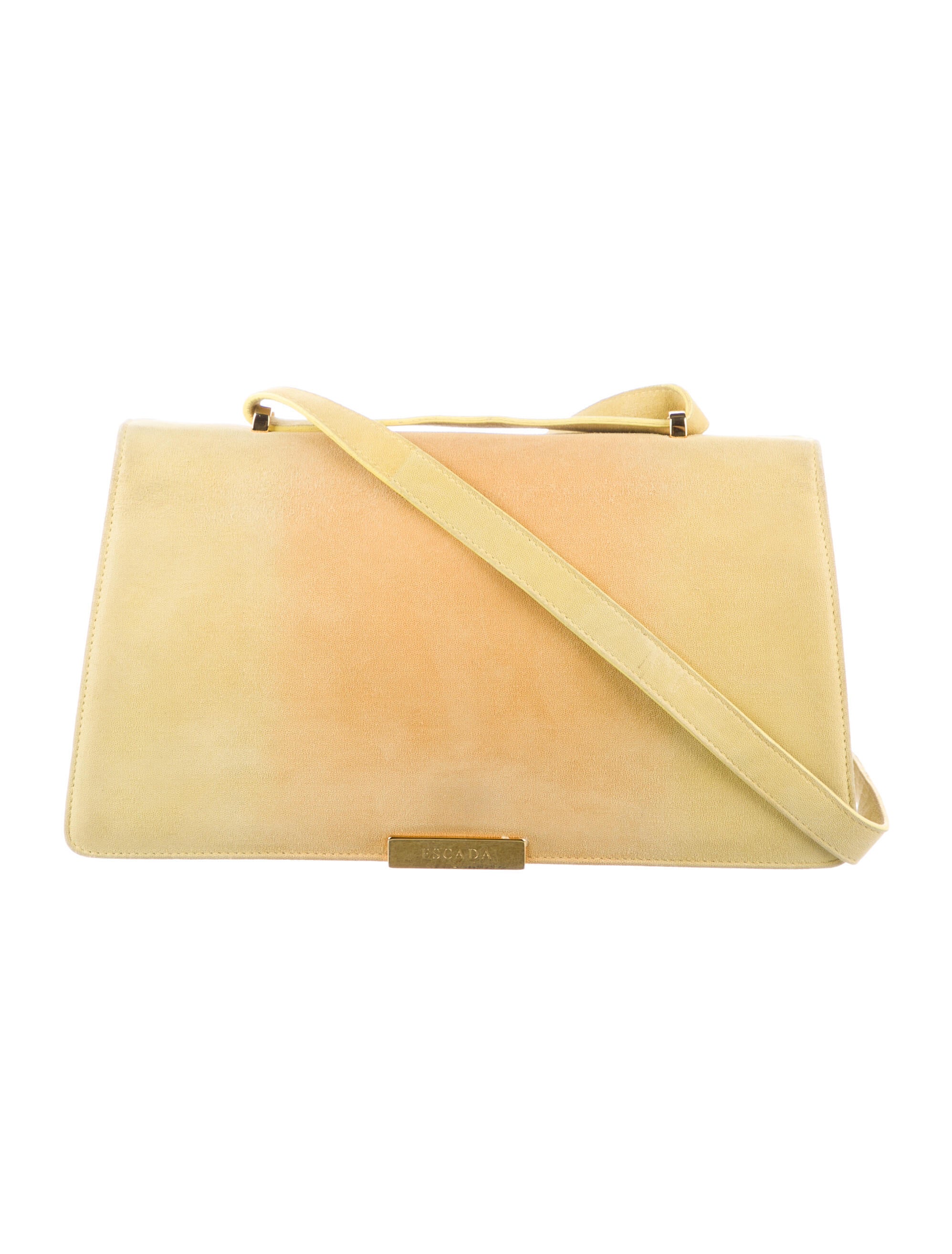 Escada Leather Shoulder Bag - Brown Shoulder Bags, Handbags - ESC107662 ...