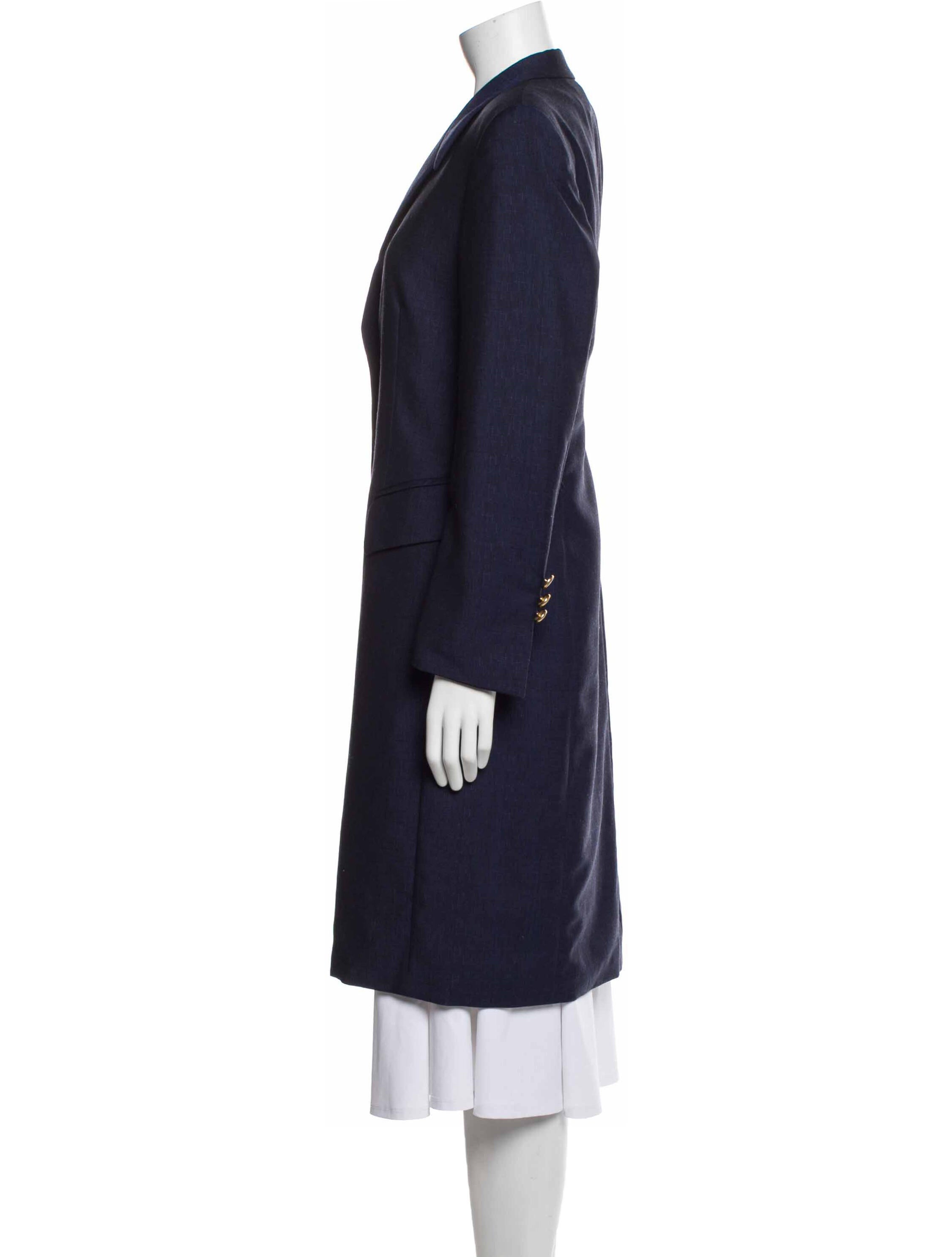 Escada Virgin Wool Coat - Blue Coats, Clothing - ESC111389 | The RealReal