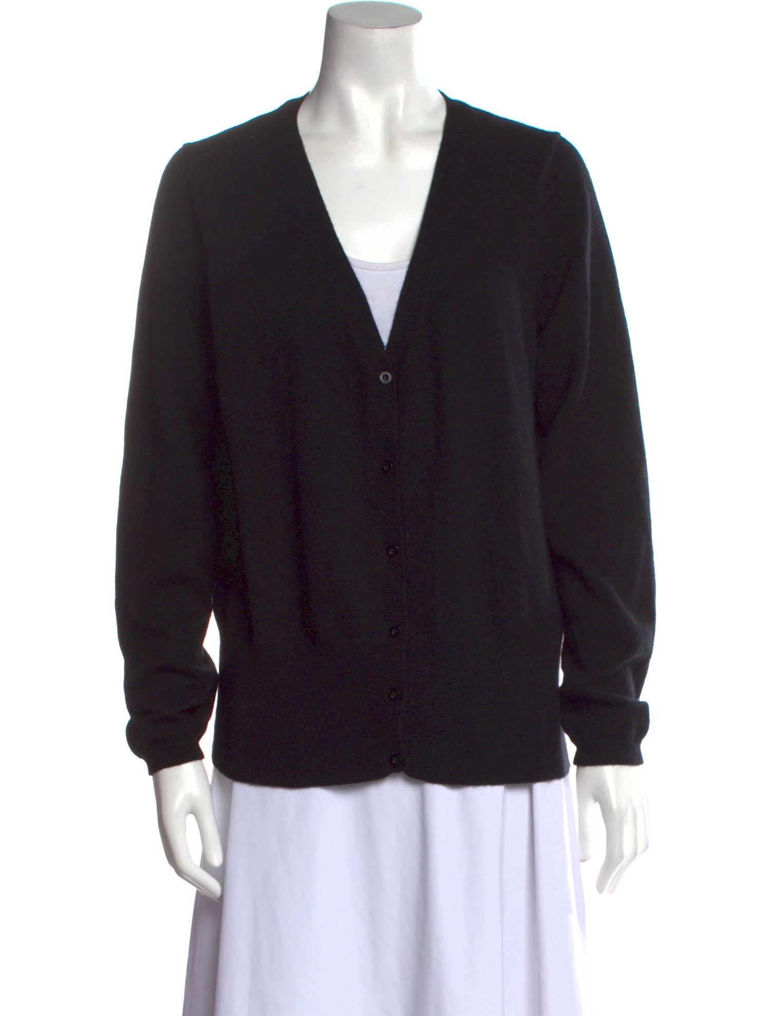 Escada Cashmere V-Neck Sweater - Black Knitwear, Clothing - ESC114621 ...