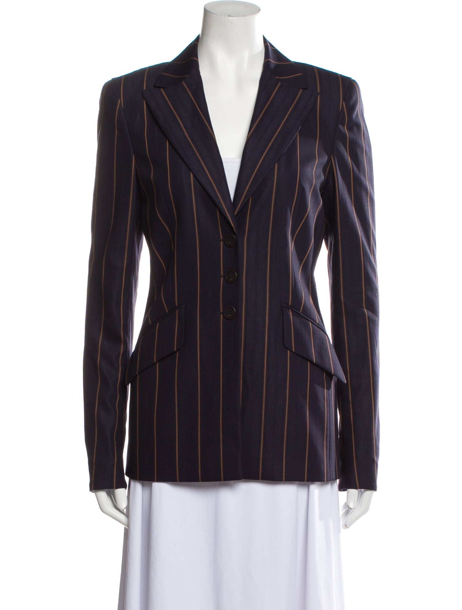Escada Striped Blazer - Blue Jackets, Clothing - ESC114862 | The RealReal