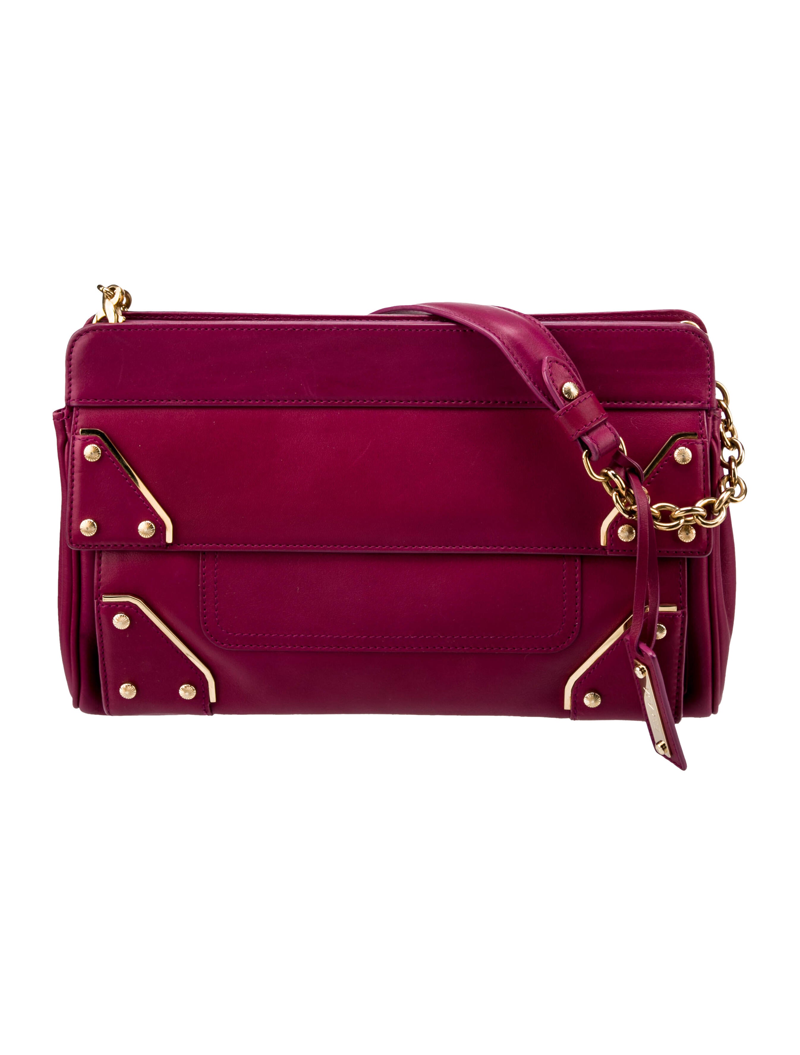 Escada Leather Shoulder Bag - Pink Shoulder Bags, Handbags - ESC115576 ...