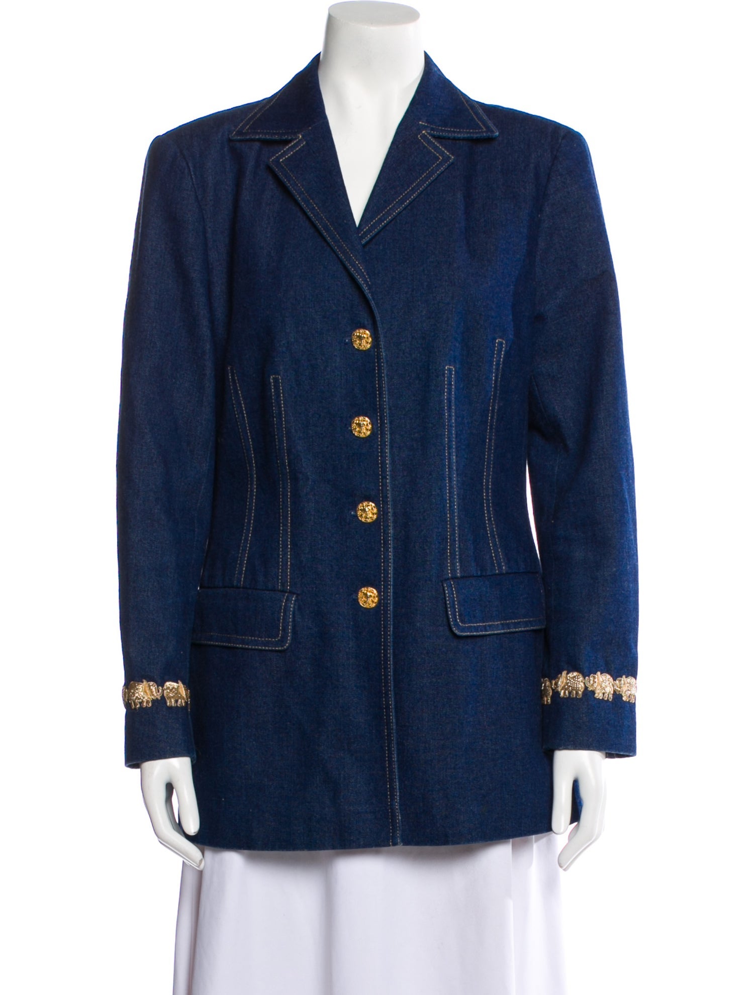 Escada Denim Jacket - Blue Jackets, Clothing - ESC116220 | The RealReal