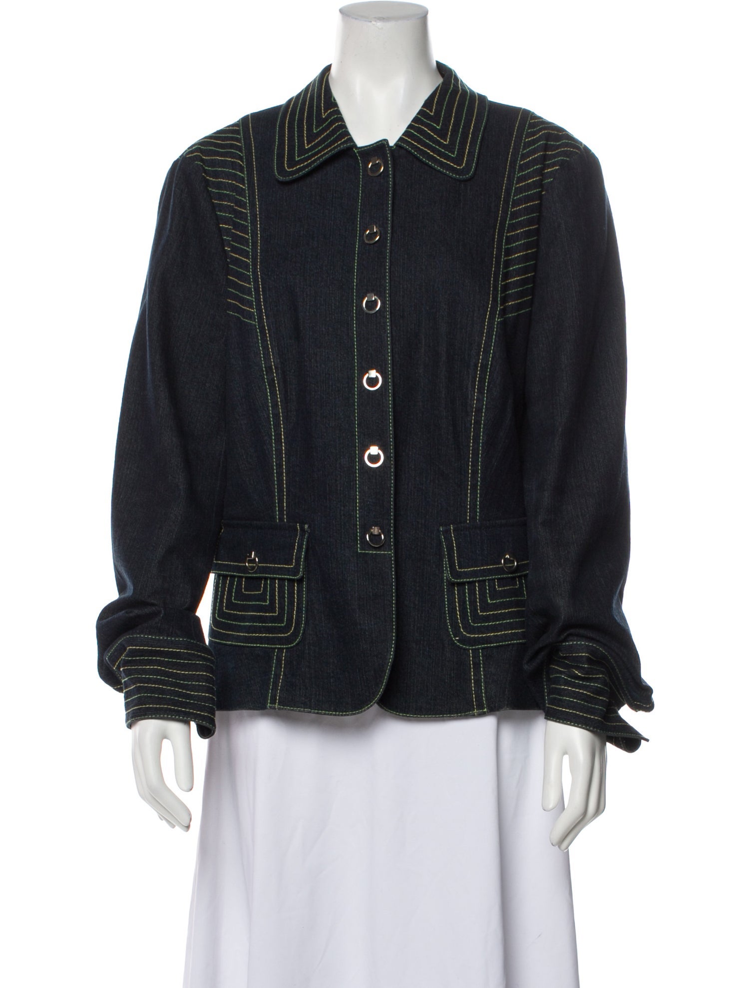 Escada Denim Jacket w/ Tags - Blue Jackets, Clothing - ESC116531 | The ...