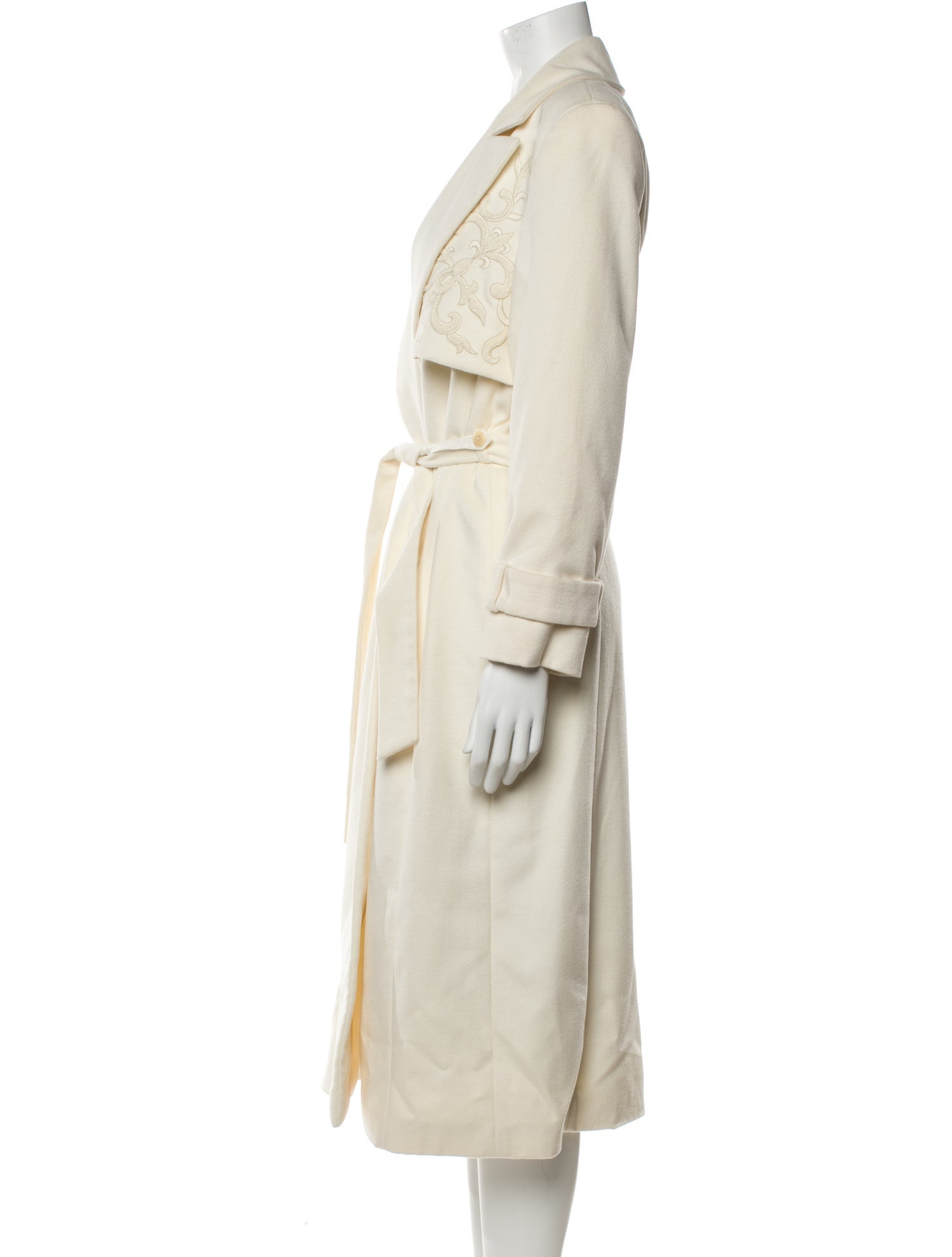 Escada Virgin Wool Trench Coat - Neutrals Coats, Clothing - ESC116561 ...