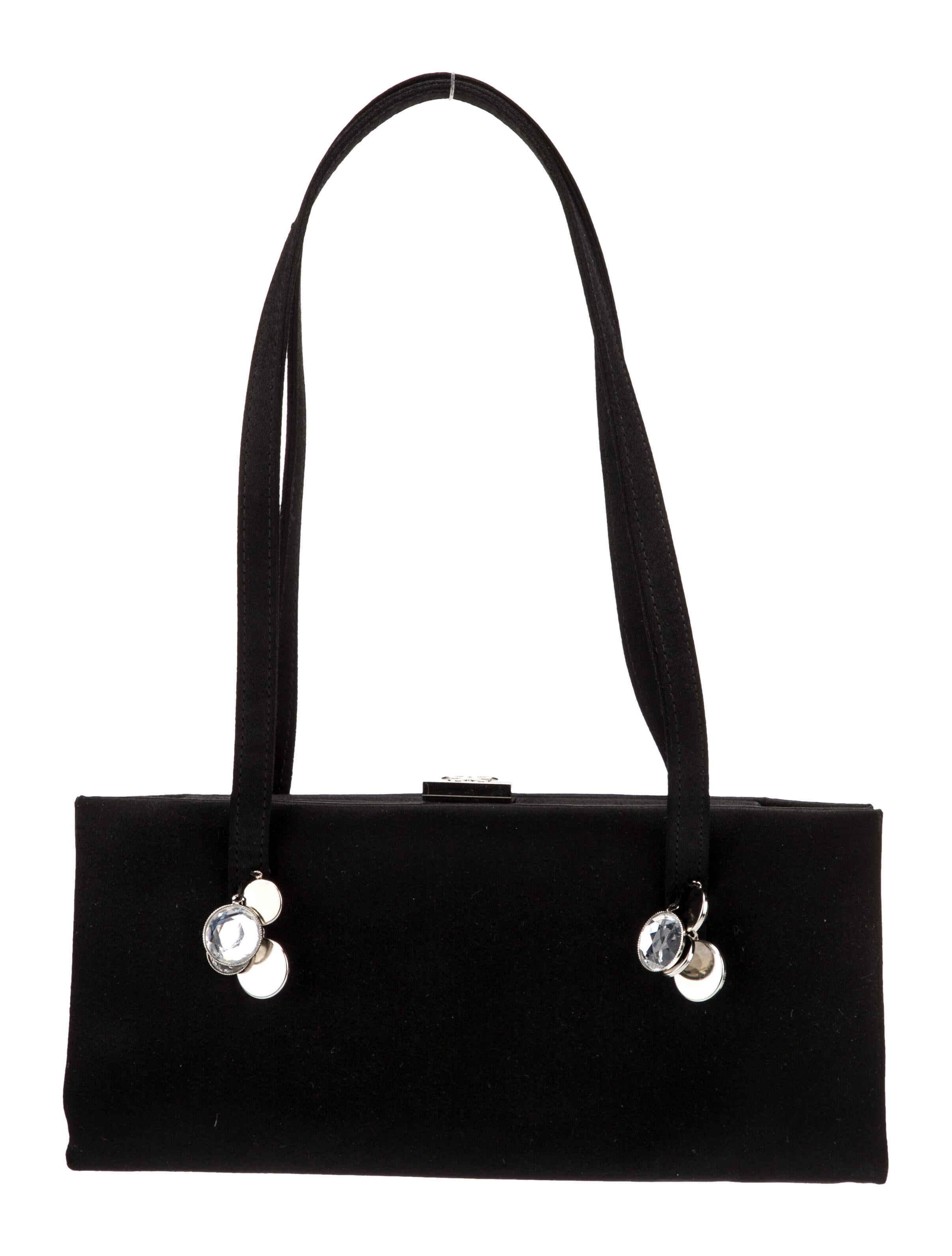 Escada Crystal Embellished Shoulder Bag - Black Shoulder Bags, Handbags ...