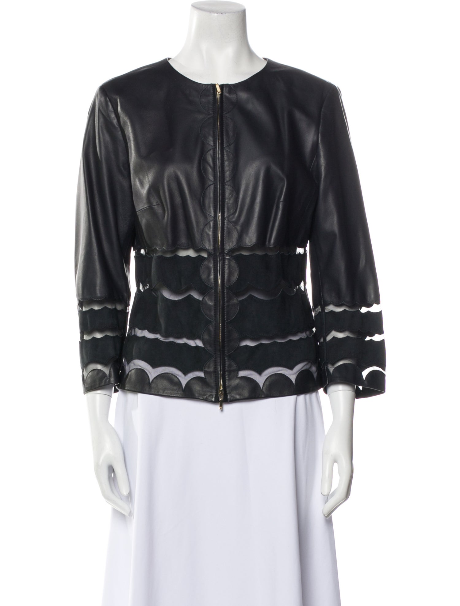 Escada Lamb Leather Jacket - Black Jackets, Clothing - ESC117829 | The ...