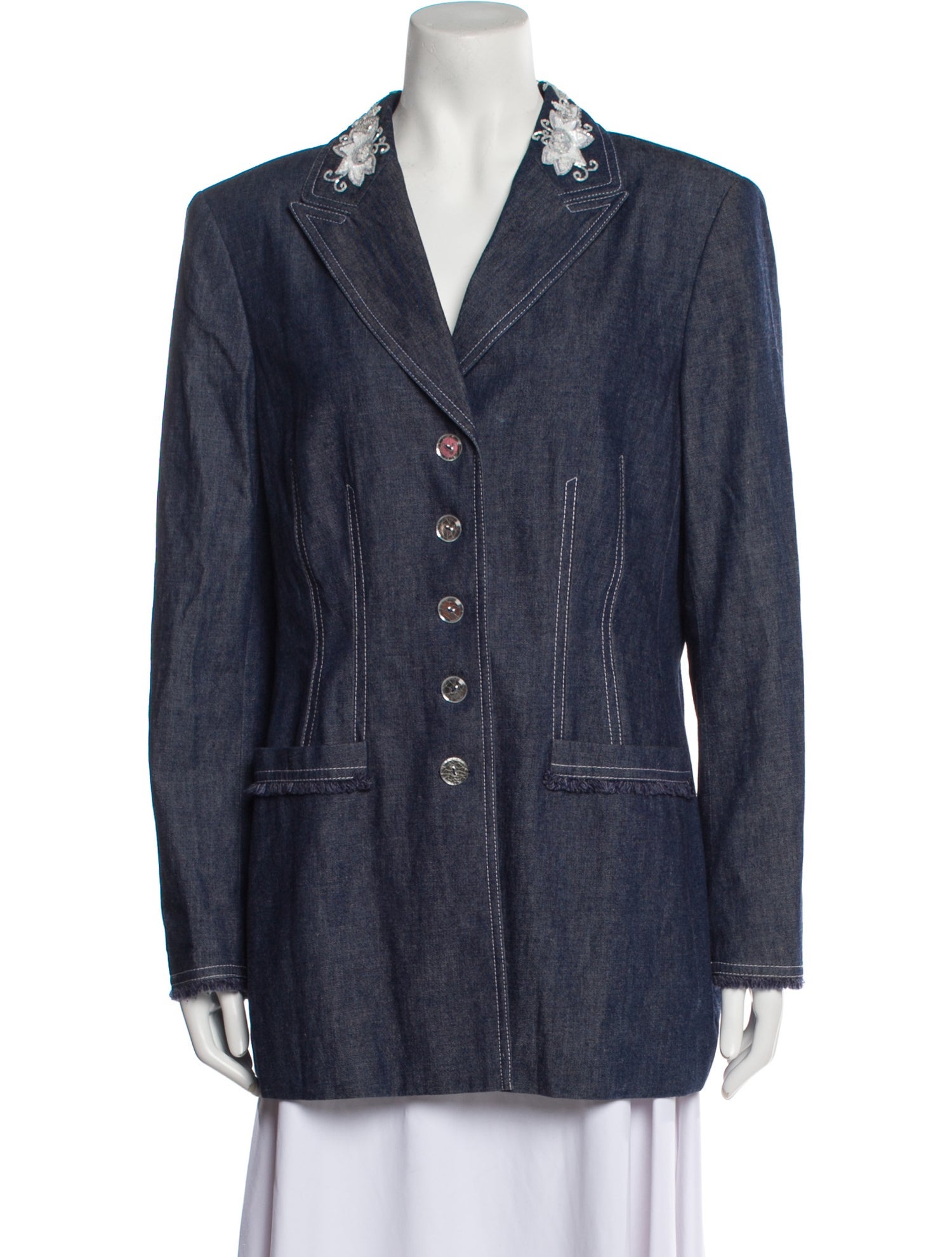 Escada Denim Jacket - Blue Jackets, Clothing - ESC118081 | The RealReal