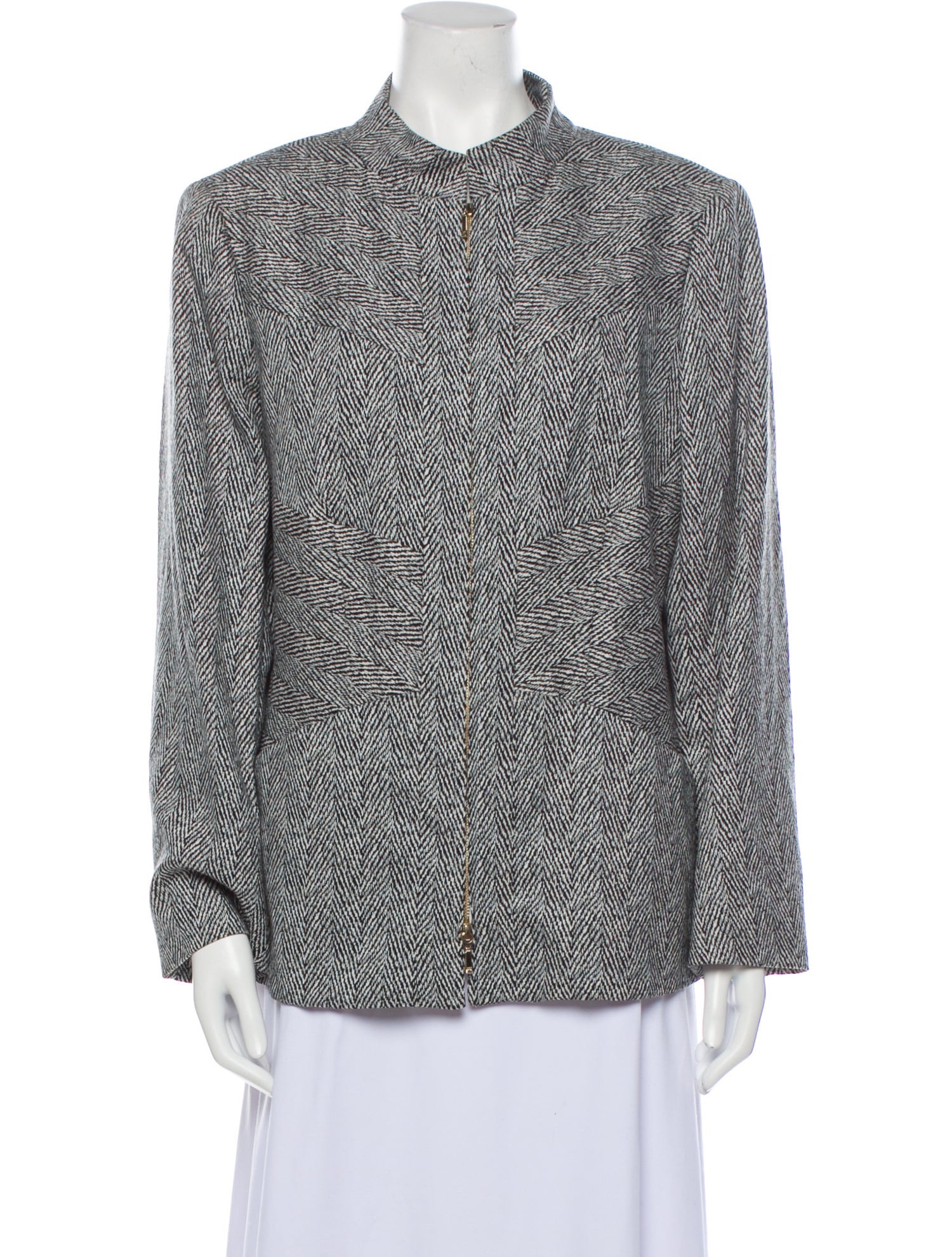 Escada Printed Evening Jacket - Grey Jackets, Clothing - ESC118408 ...
