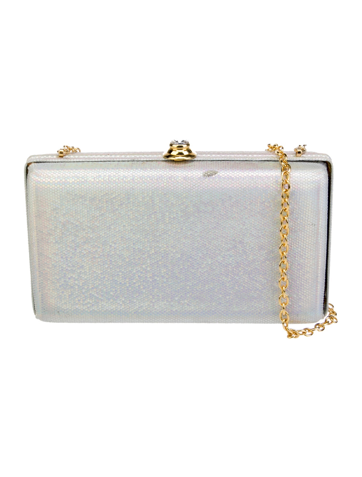 Escada Suede Clutch - Metallic Clutches, Handbags - ESC119136 | The ...