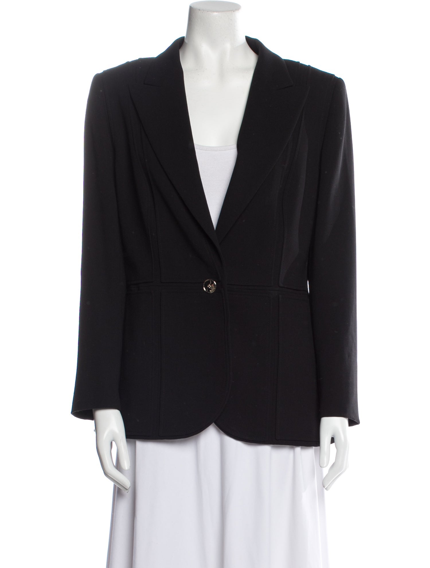 Escada Virgin Wool Blazer - Black Jackets, Clothing - ESC121032 | The ...