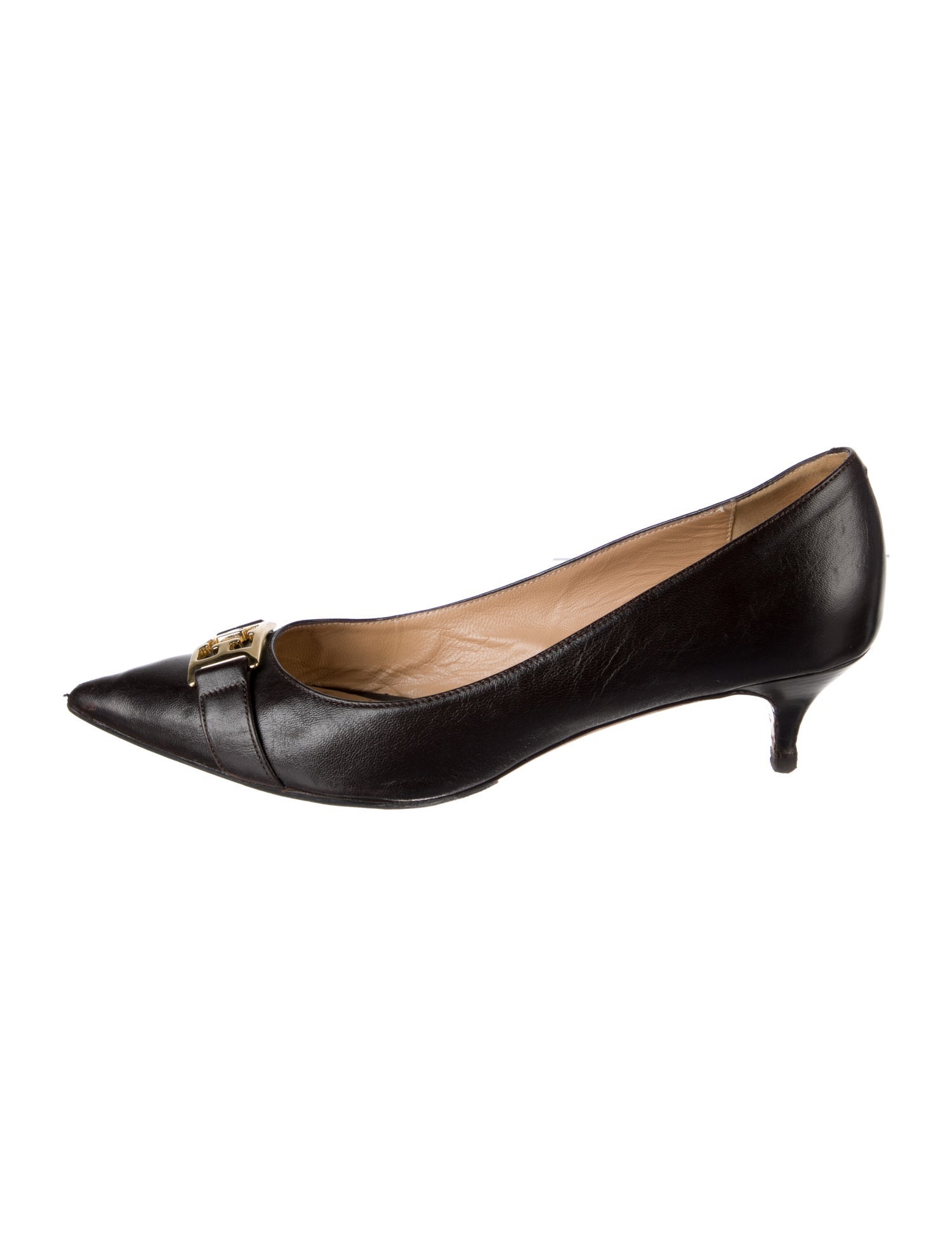 Escada Leather Pumps - Brown Pumps, Shoes - ESC122581 | The RealReal