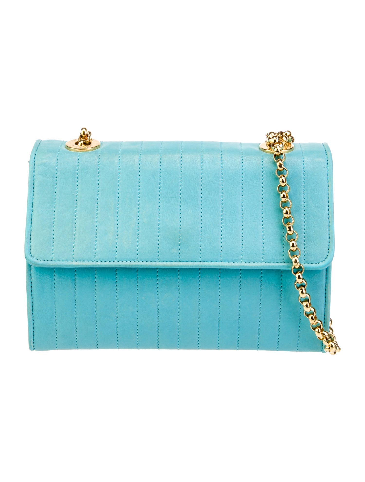 Escada Quilted Leather Crossbody Bag - Blue Crossbody Bags, Handbags ...