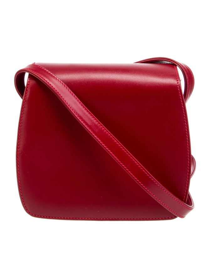 Escada Flap Top Leather Shoulder Bag - Red Shoulder Bags, Handbags ...