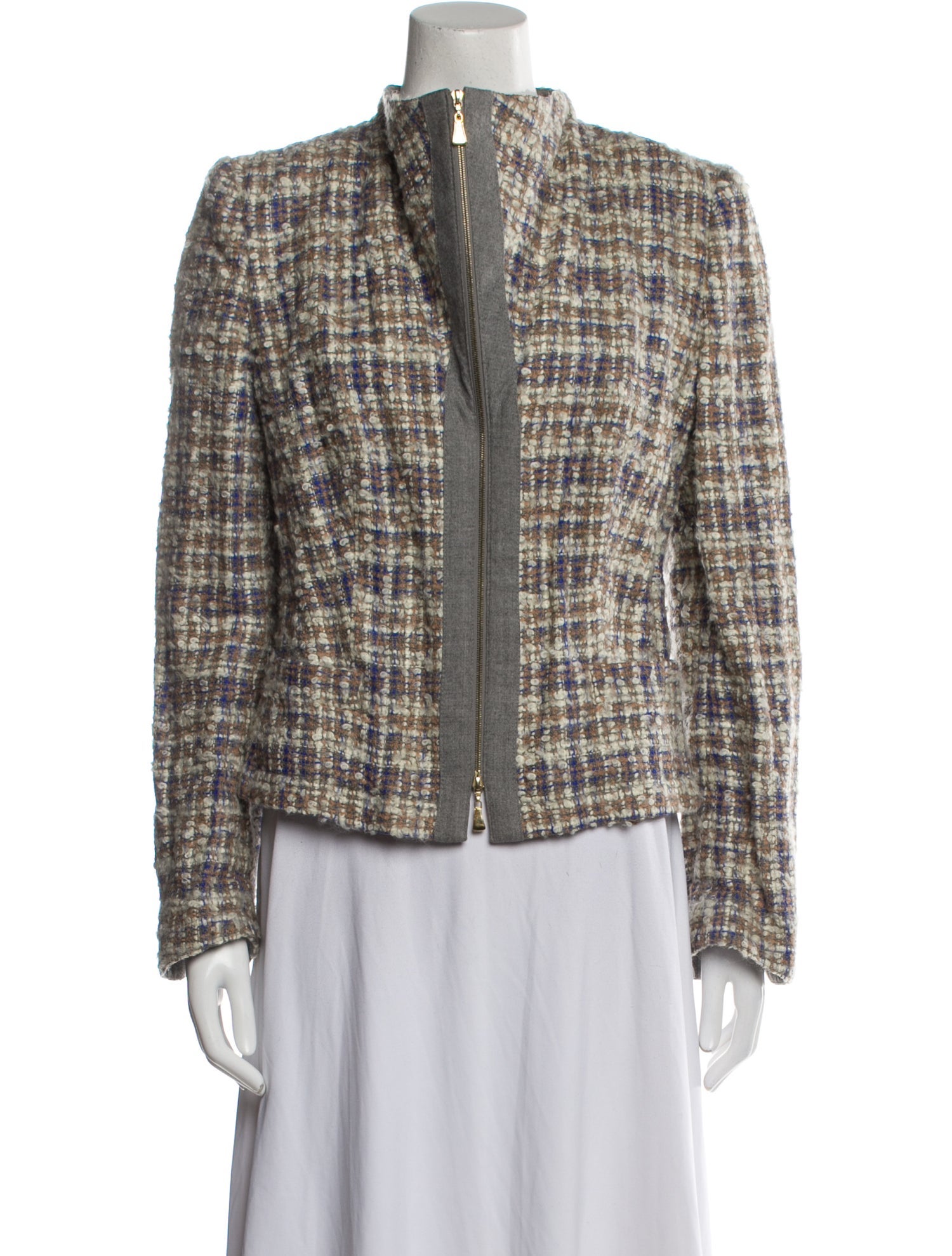 Escada Tweed Pattern Evening Jacket - Neutrals Jackets, Clothing ...