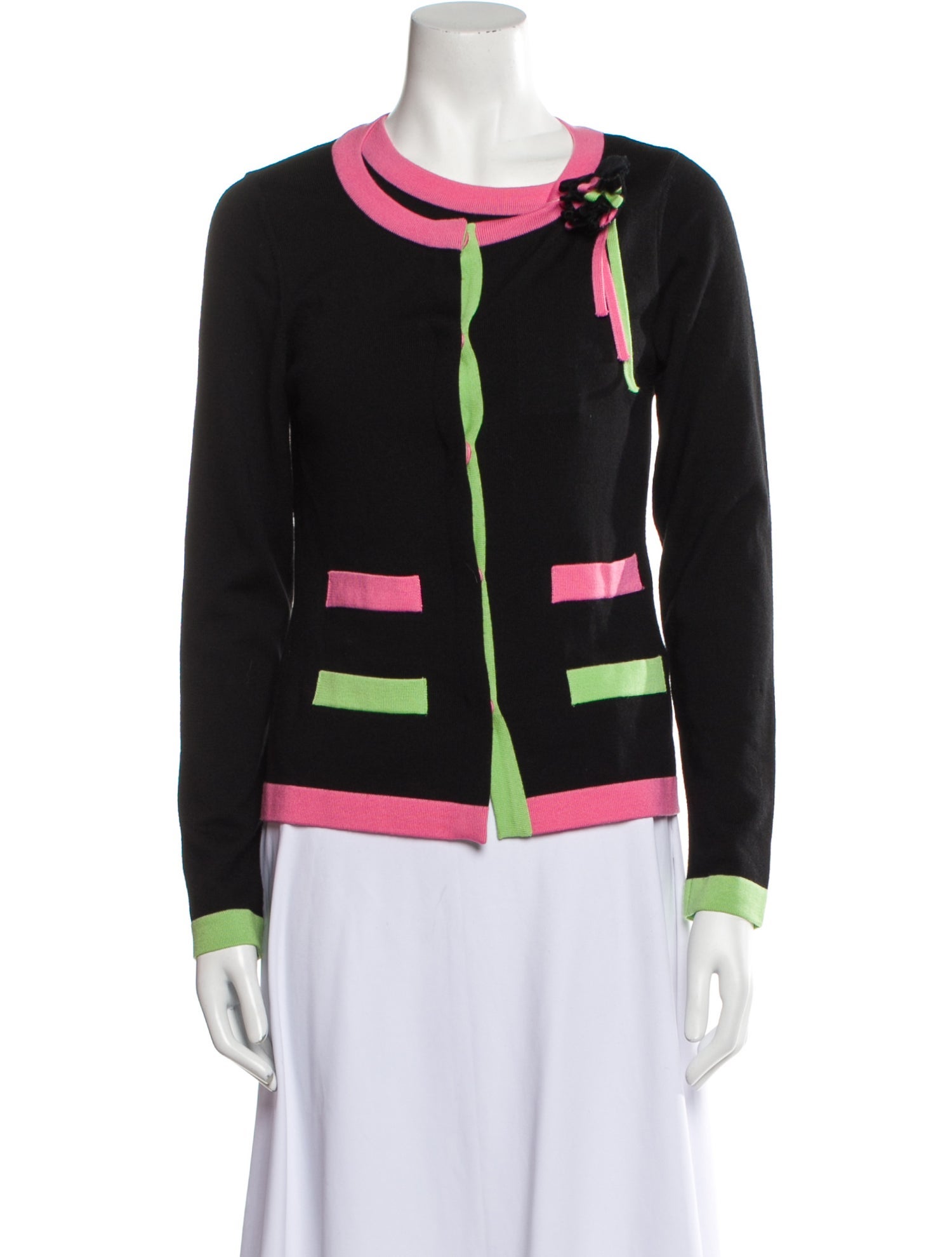 Escada Virgin Wool Colorblock Pattern Set - Black Suits and Sets ...