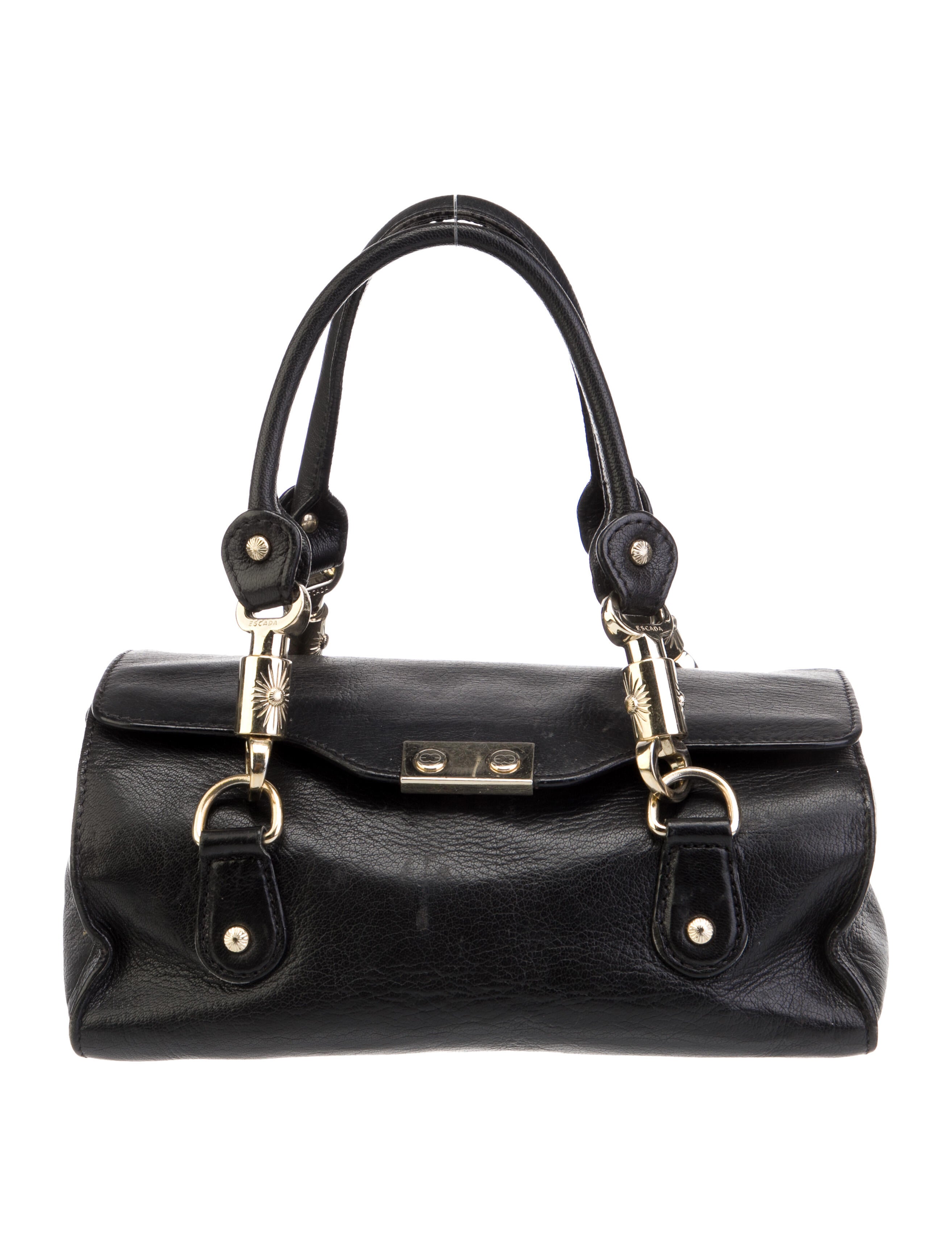 Escada Leather Handle Bag - Black Handle Bags, Handbags - ESC127627 ...