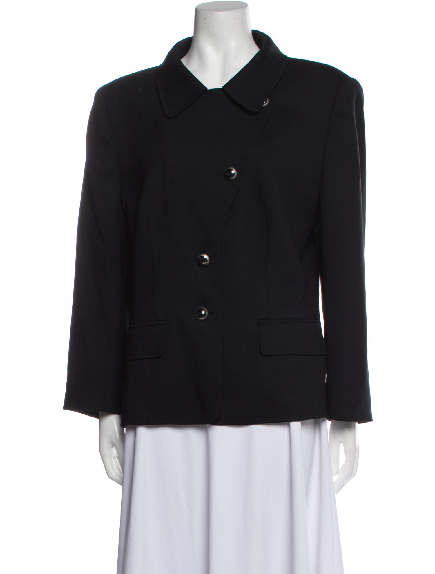 Escada Virgin Wool Jacket - Black Jackets, Clothing - ESC130332 | The ...
