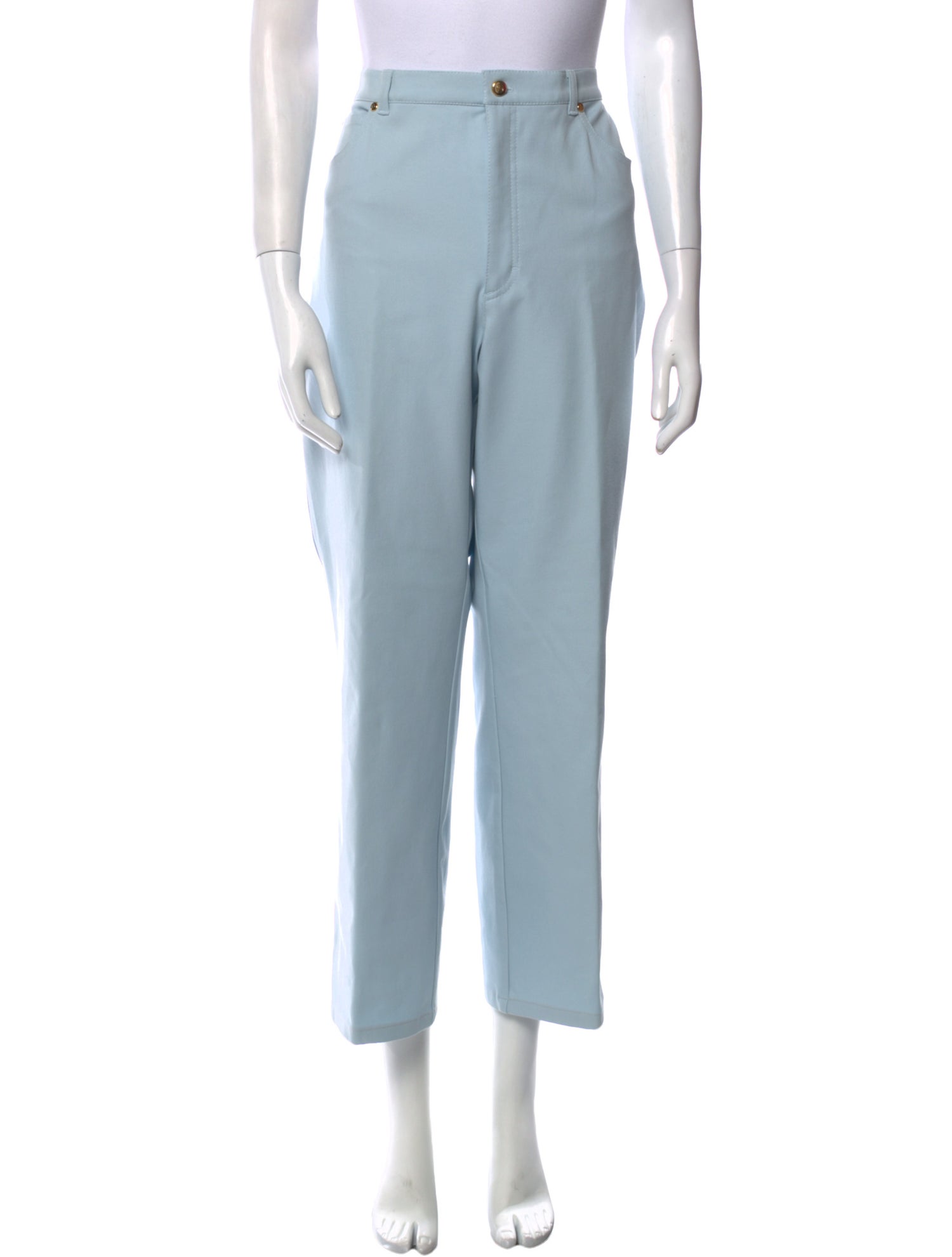 Escada Wide Leg Pants - Blue, 11.5" Rise Pants, Clothing - ESC130393 ...
