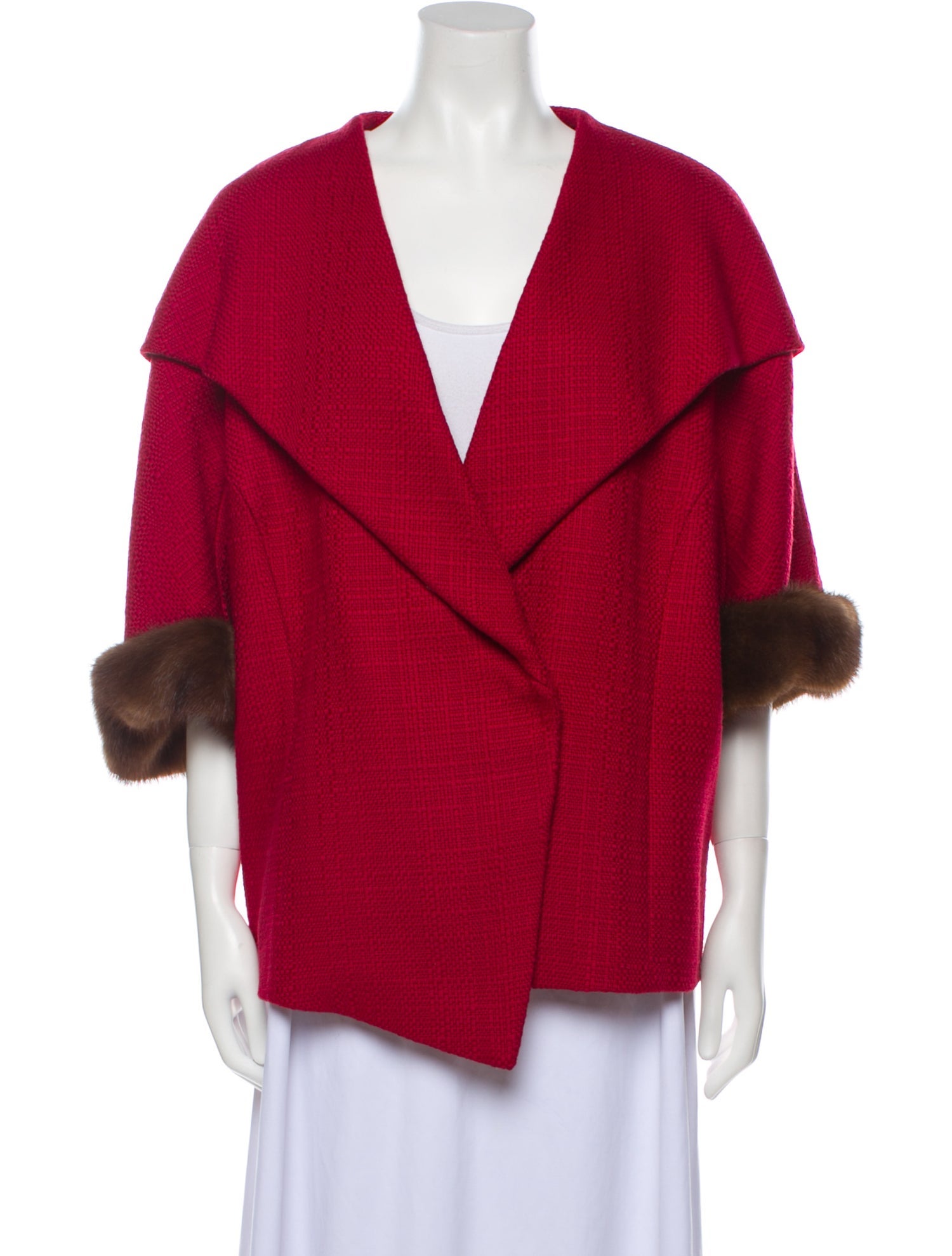 Escada Fur Jacket - Red Jackets, Clothing - ESC130671 | The RealReal