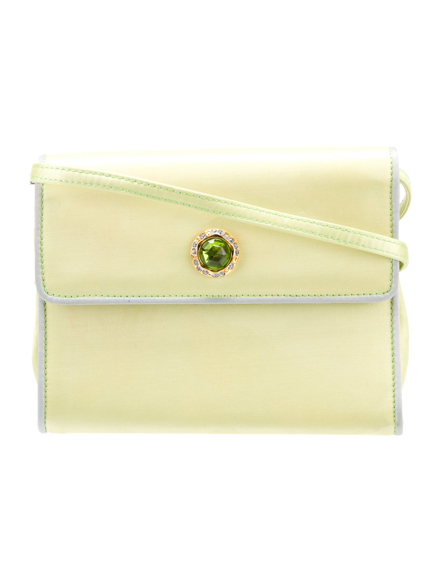 Escada Satin Crossbody Bag - Green Shoulder Bags, Handbags - ESC130956 ...