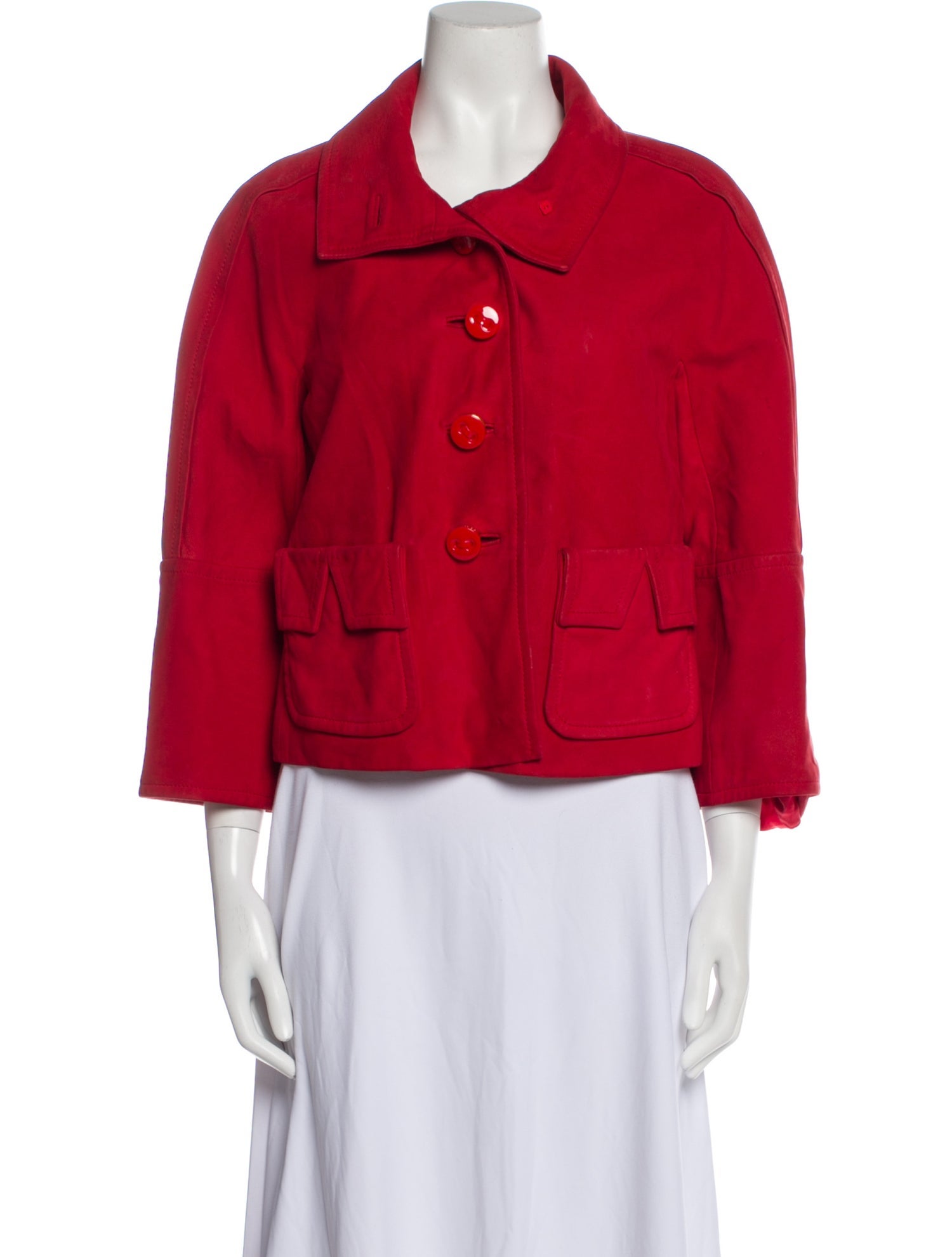Escada Lambskin Evening Jacket - Red Jackets, Clothing - ESC134414 ...