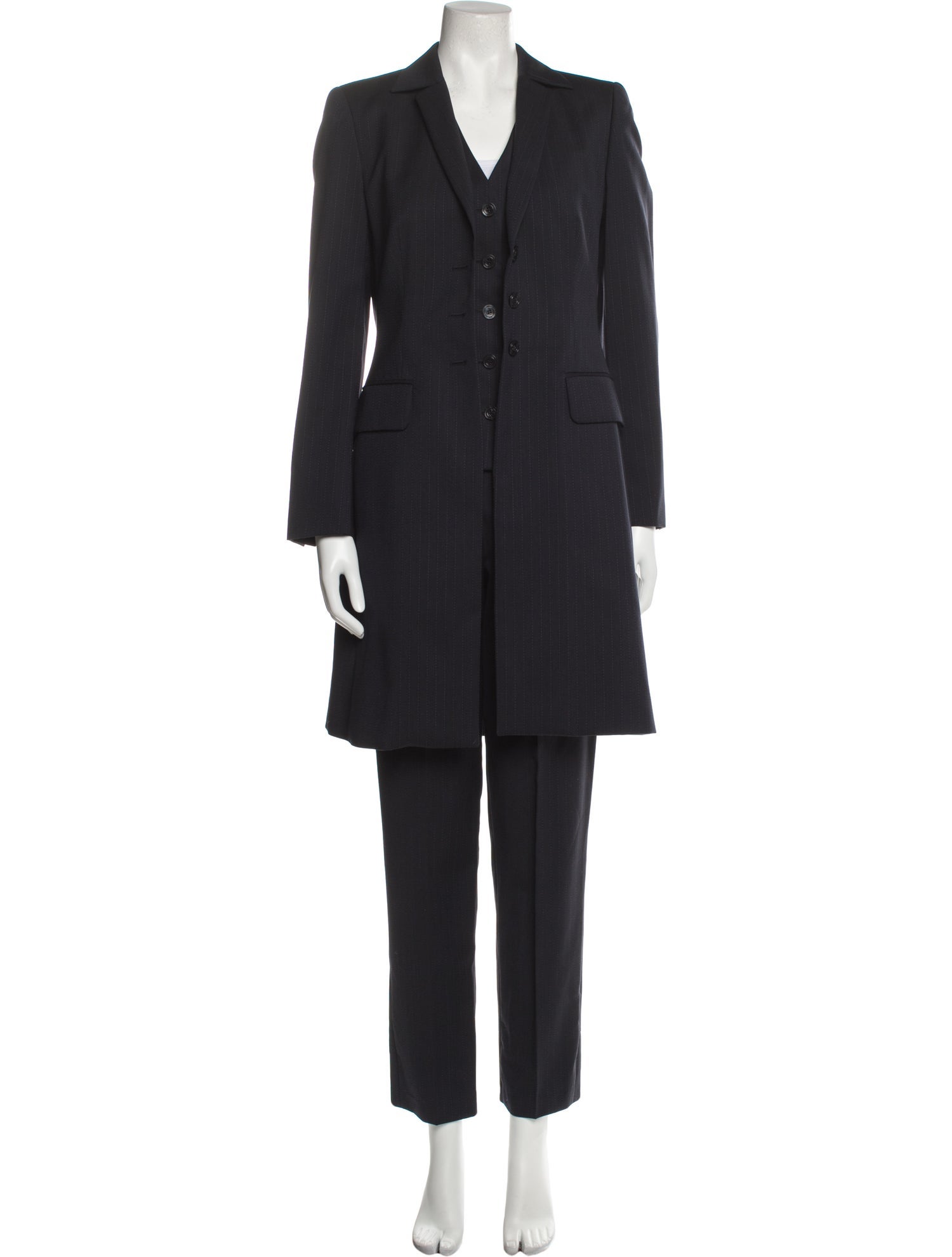 Escada Pantsuit - Blue, 12" Rise Suits and Sets, Clothing - ESC135743 ...