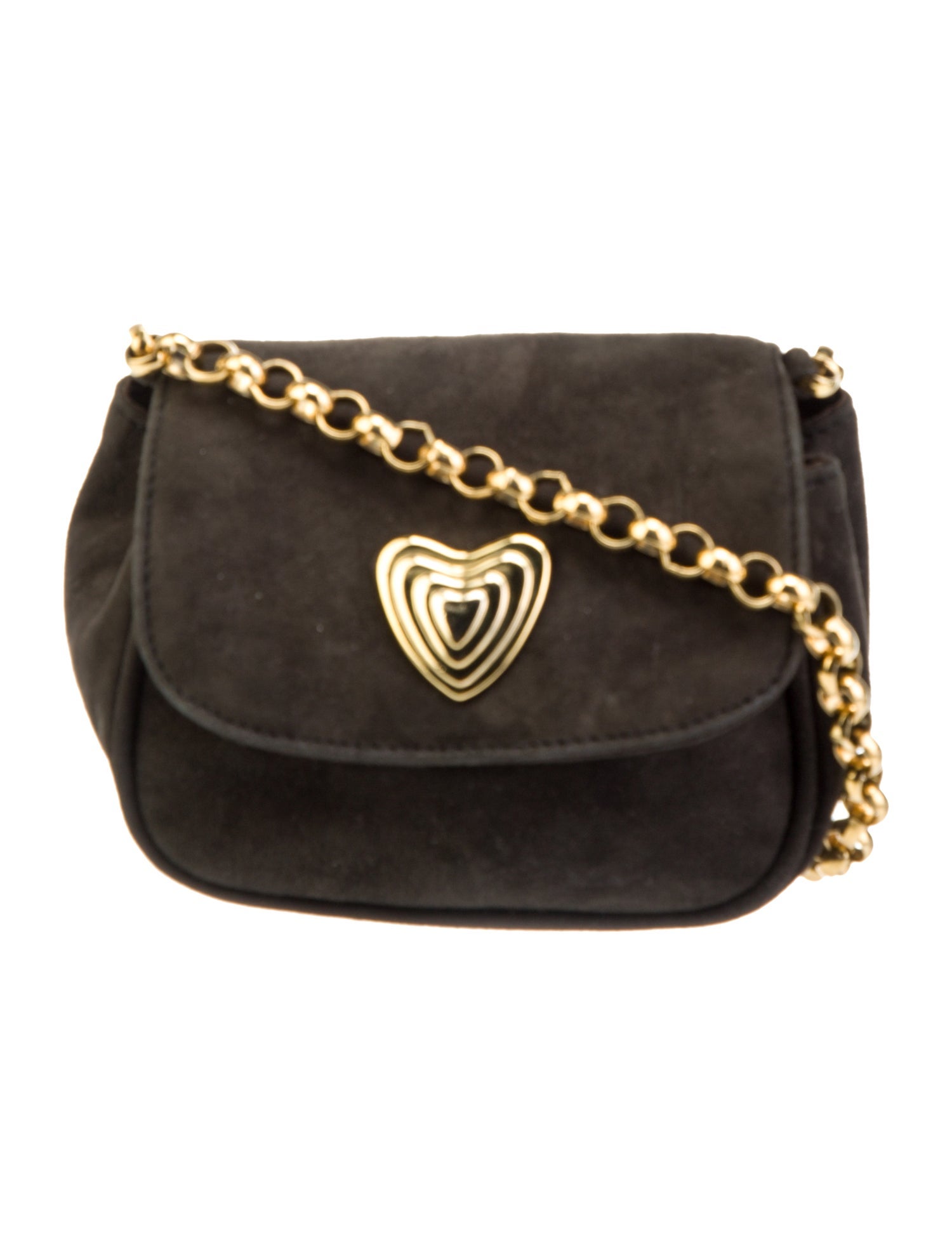 Escada Suede Mini Bag - Brown Mini Bags, Handbags - ESC136292 | The ...