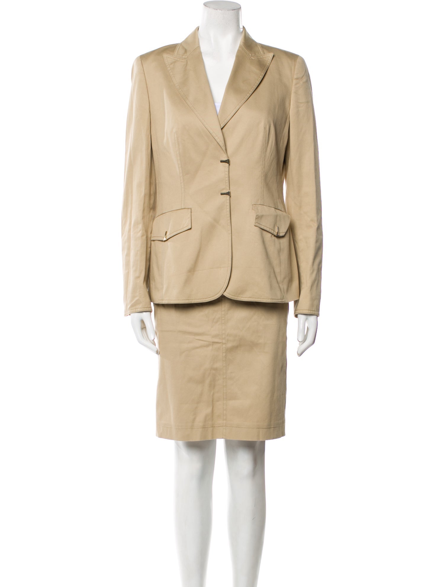 Escada Skirt Suit - Neutrals Suits and Sets, Clothing - ESC136897 | The ...