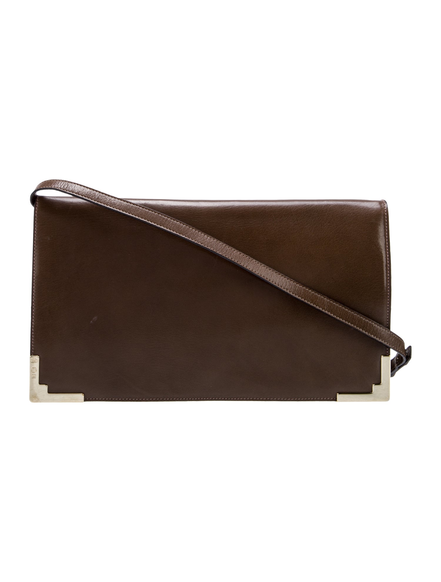Escada Leather Shoulder Bag - Brown Shoulder Bags, Handbags - ESC143046 ...
