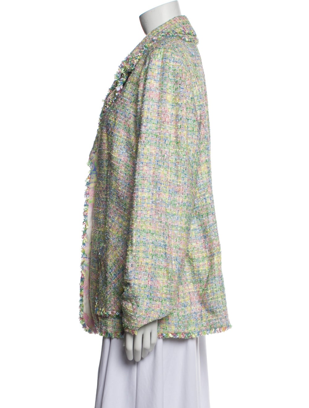 Escada Tweed Pattern Blazer - Green Jackets, Clothing - ESC144005 | The RealReal