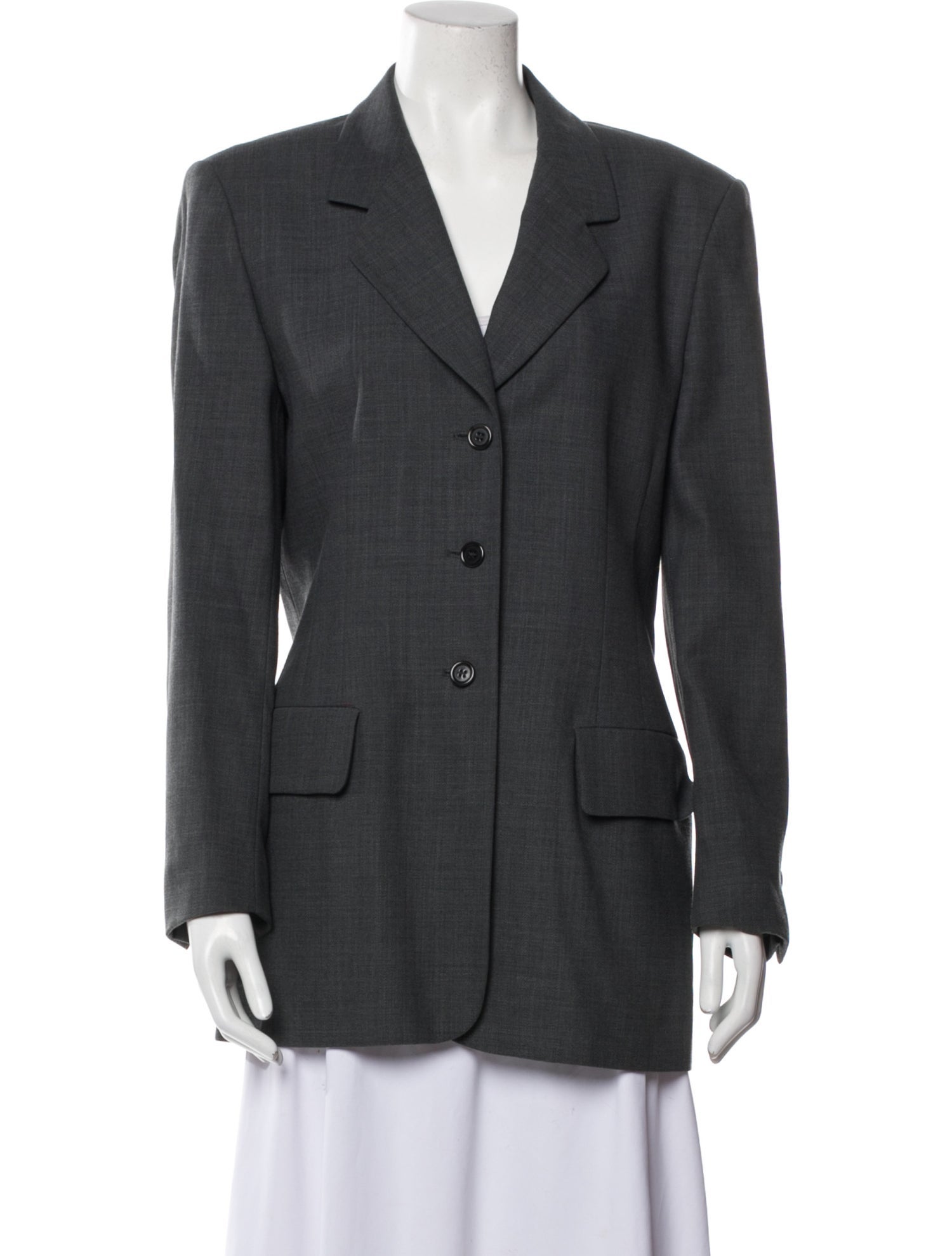 Escada Wool Blazer - Grey Jackets, Clothing - ESC146988 | The RealReal