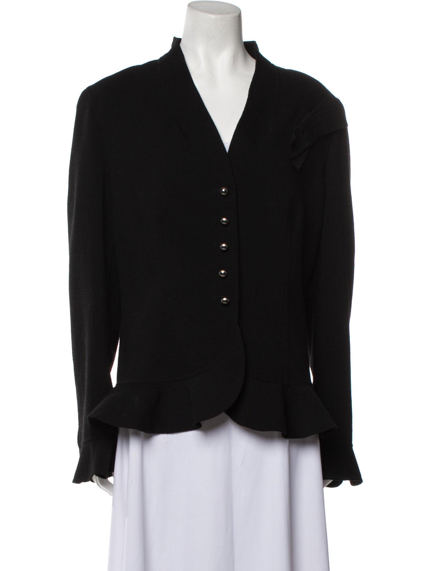 Escada Virgin Wool Jacket - Black Jackets, Clothing - ESC148110 | The ...